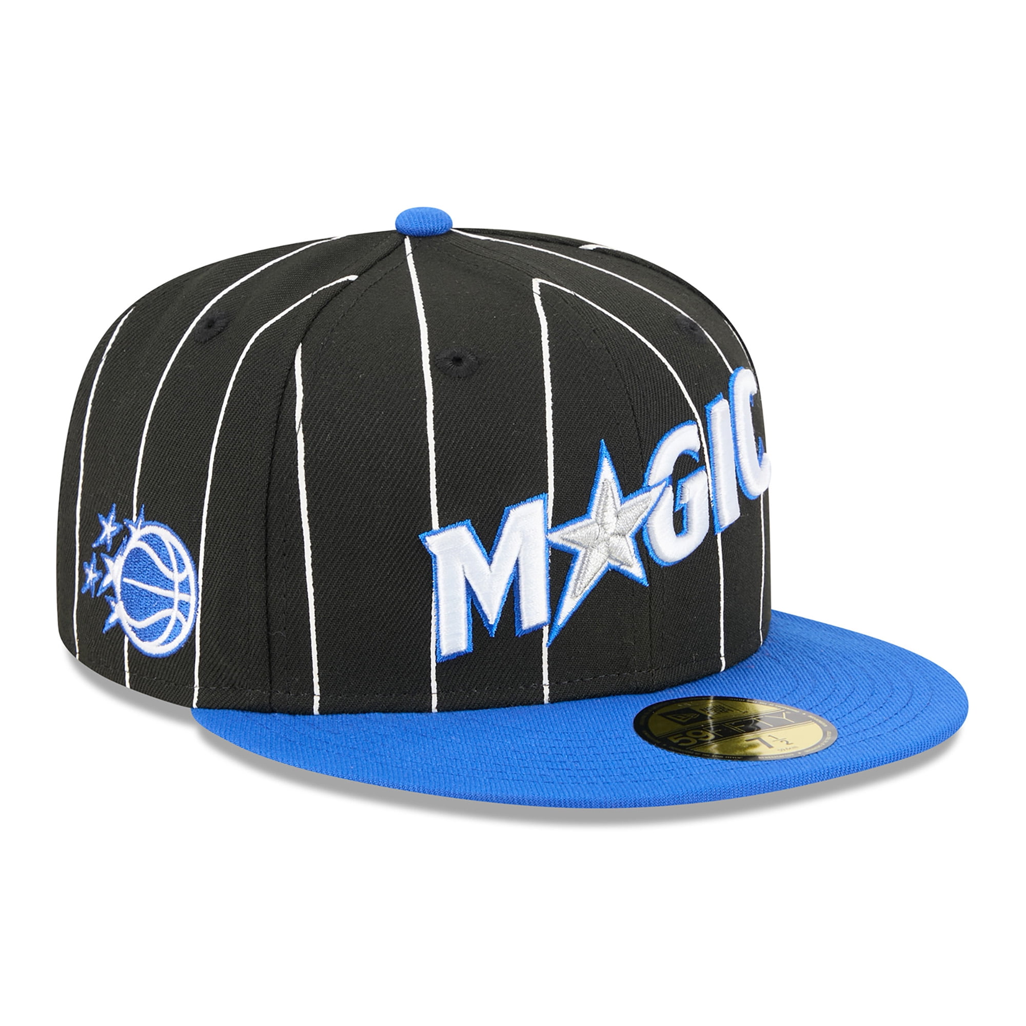 Men's New Era Black/Blue Orlando Magic Jersey Hook Statement Edition ...