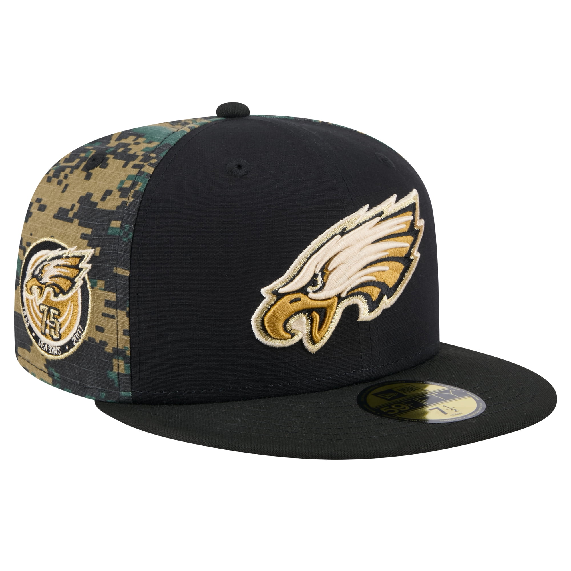 Men's New Era Black/Camo Philadelphia Eagles Digi Camo 59FIFTY Fitted ...