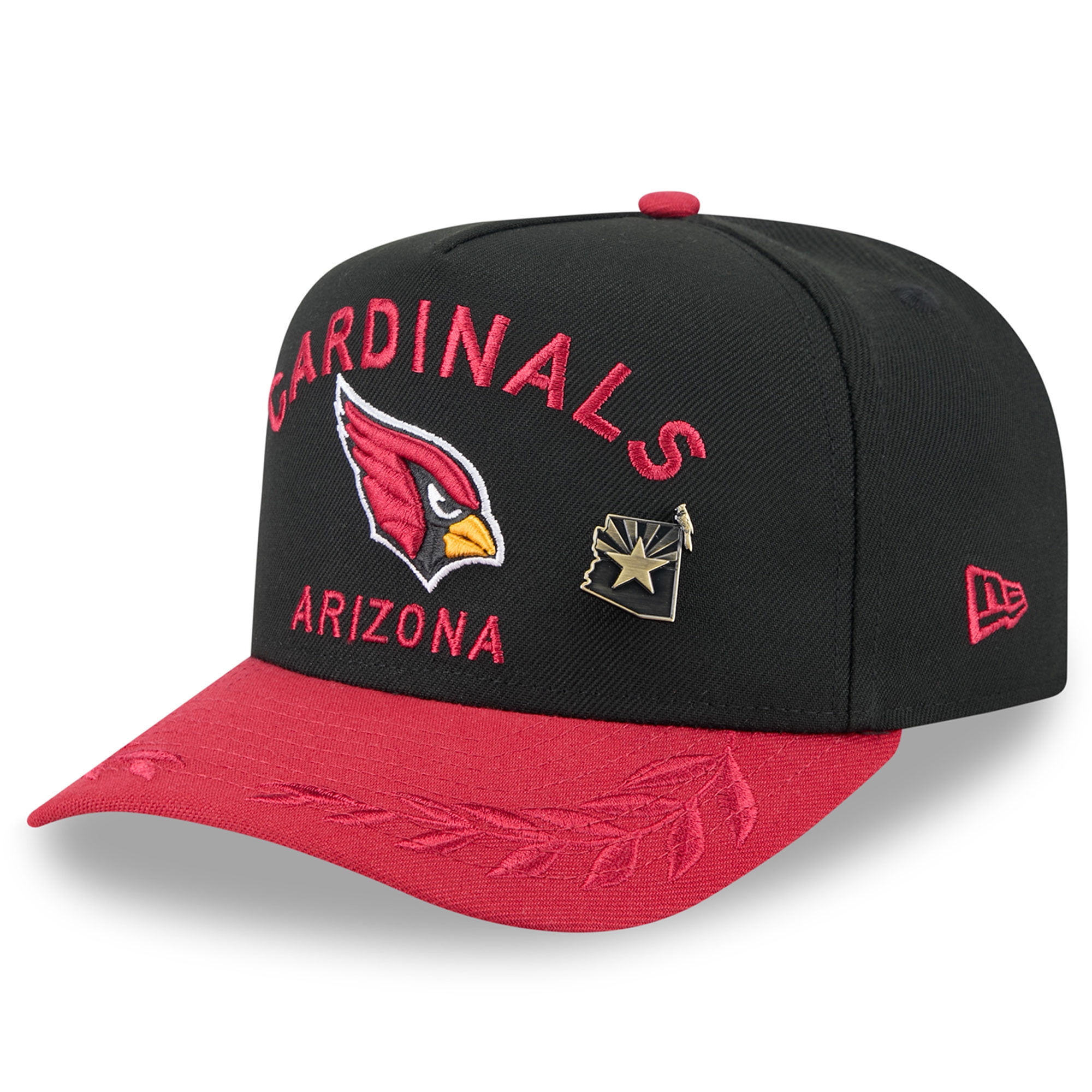 Men's New Era Black/Cardinal Arizona Cardinals 2025 NFL Draft On Stage ...