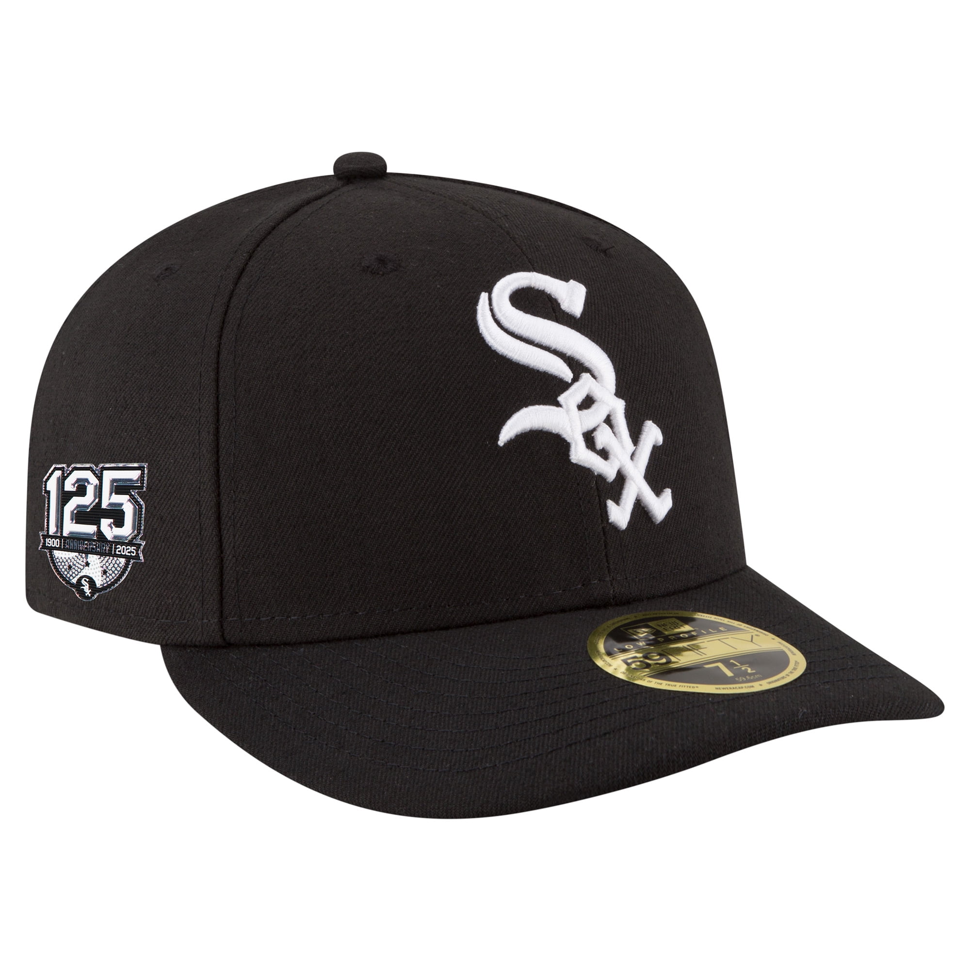 Men's-New Era Black Chicago White Sox 125th Anniversary Low Profile ...