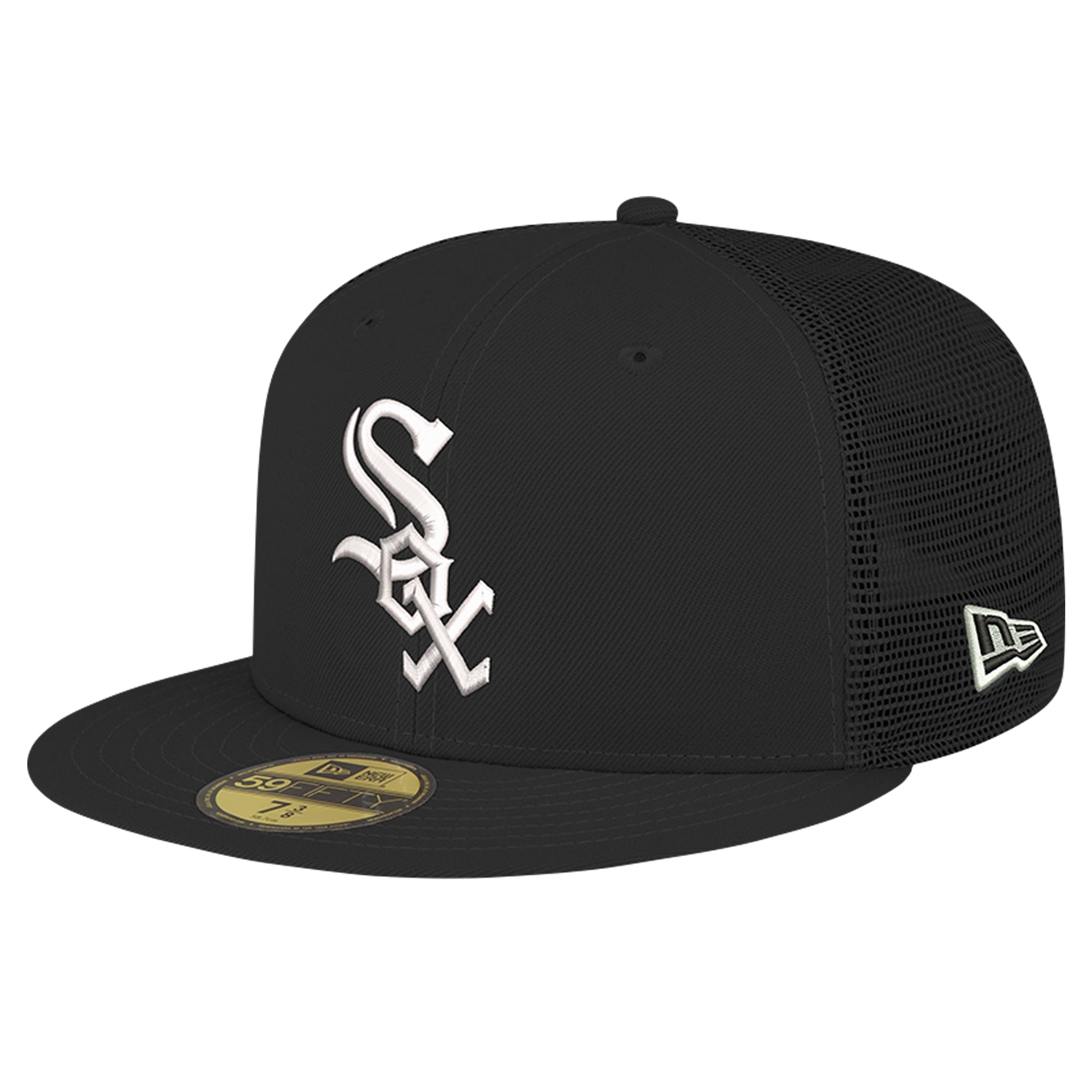 Men's New Era Black Chicago White Sox 59FIFTY Trucker Fitted Hat - Walmart.com