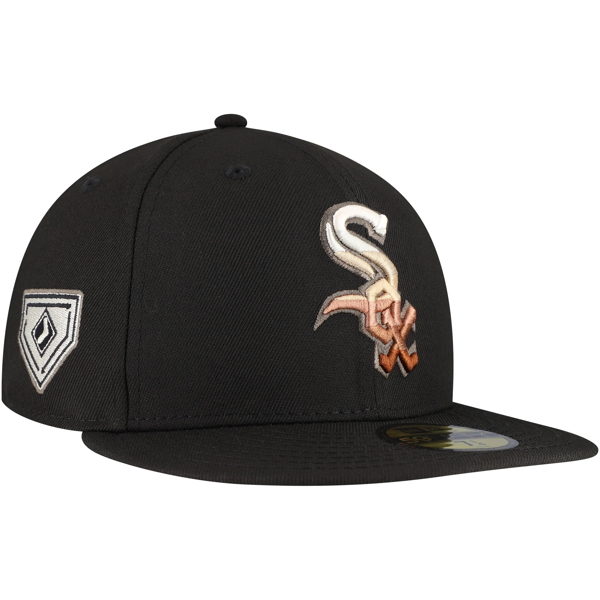 Men's New Era Black Chicago White Sox Dune Gradient Side Patch 59FIFTY ...