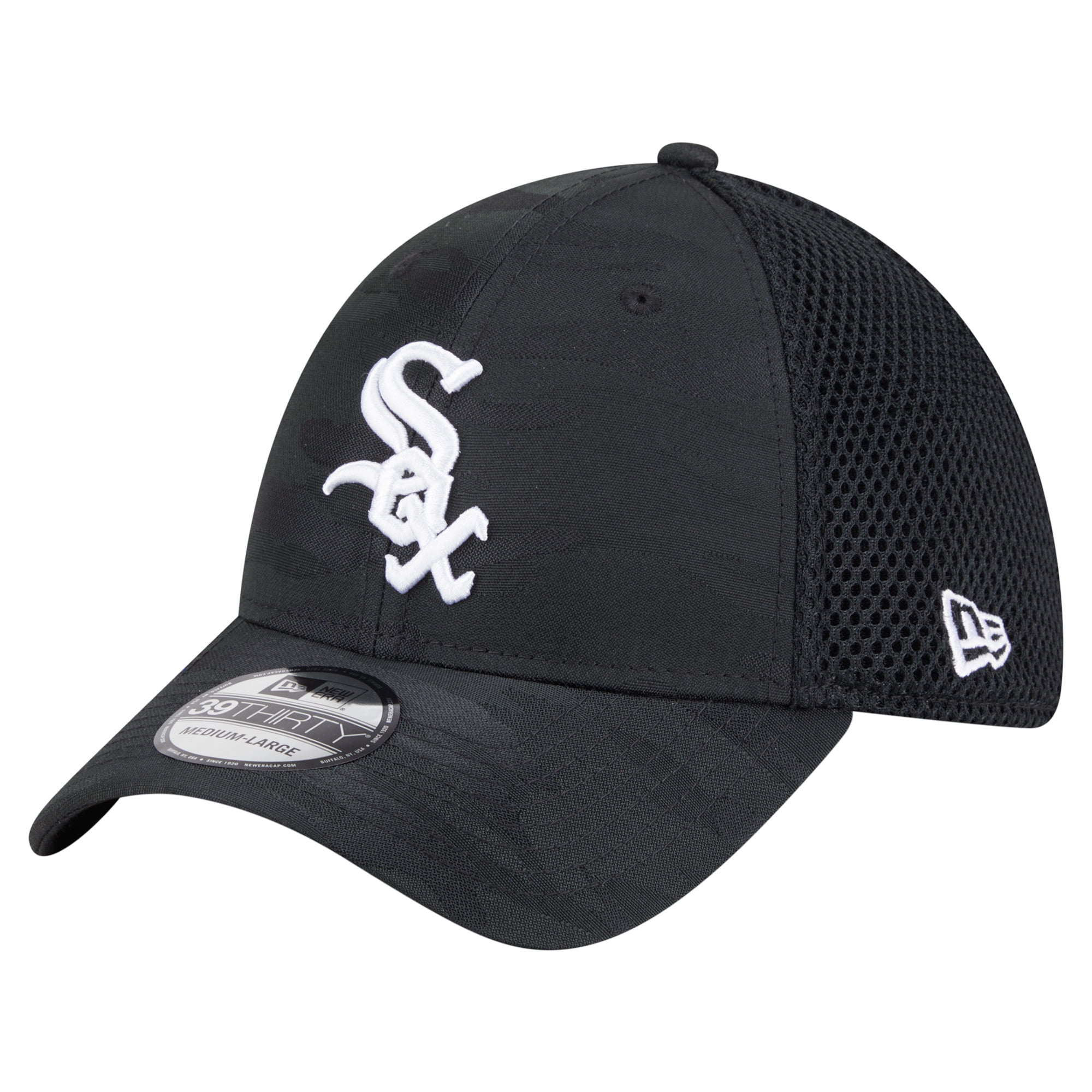Men's New Era Black Chicago White Sox Subtle Camo 39THIRTY Flex Hat ...
