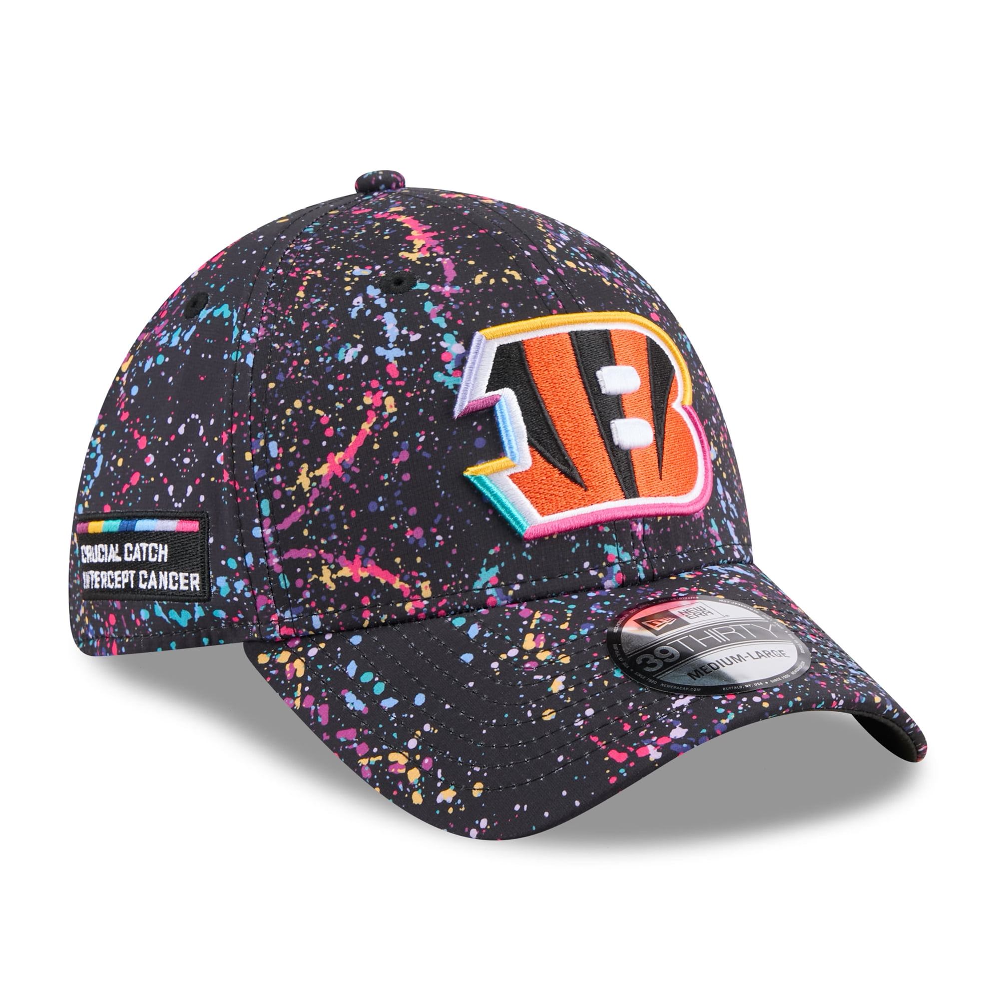 Men's New Era Black Cincinnati Bengals 2025 NFL Crucial Catch 39THIRTY ...