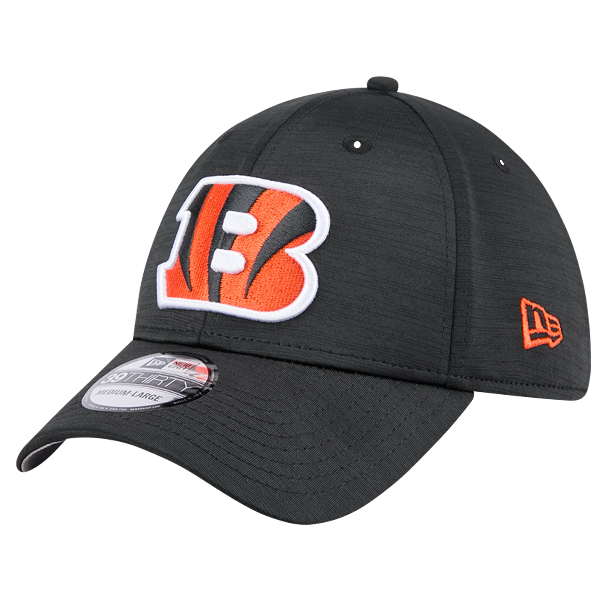 Men's New Era Black Cincinnati Bengals Active Tech 39THIRTY Flex Hat ...