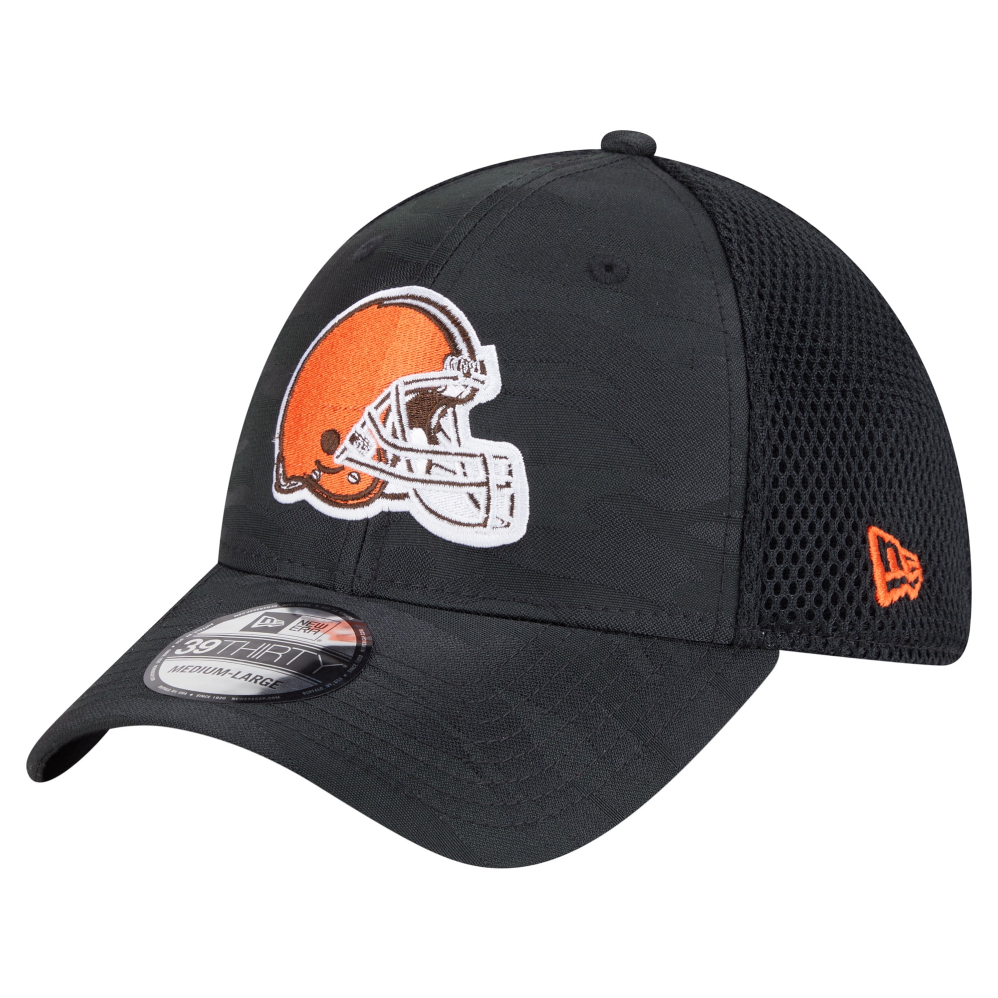 Men's New Era Black Cleveland Browns Active Camo 39THIRTY Flex Hat ...