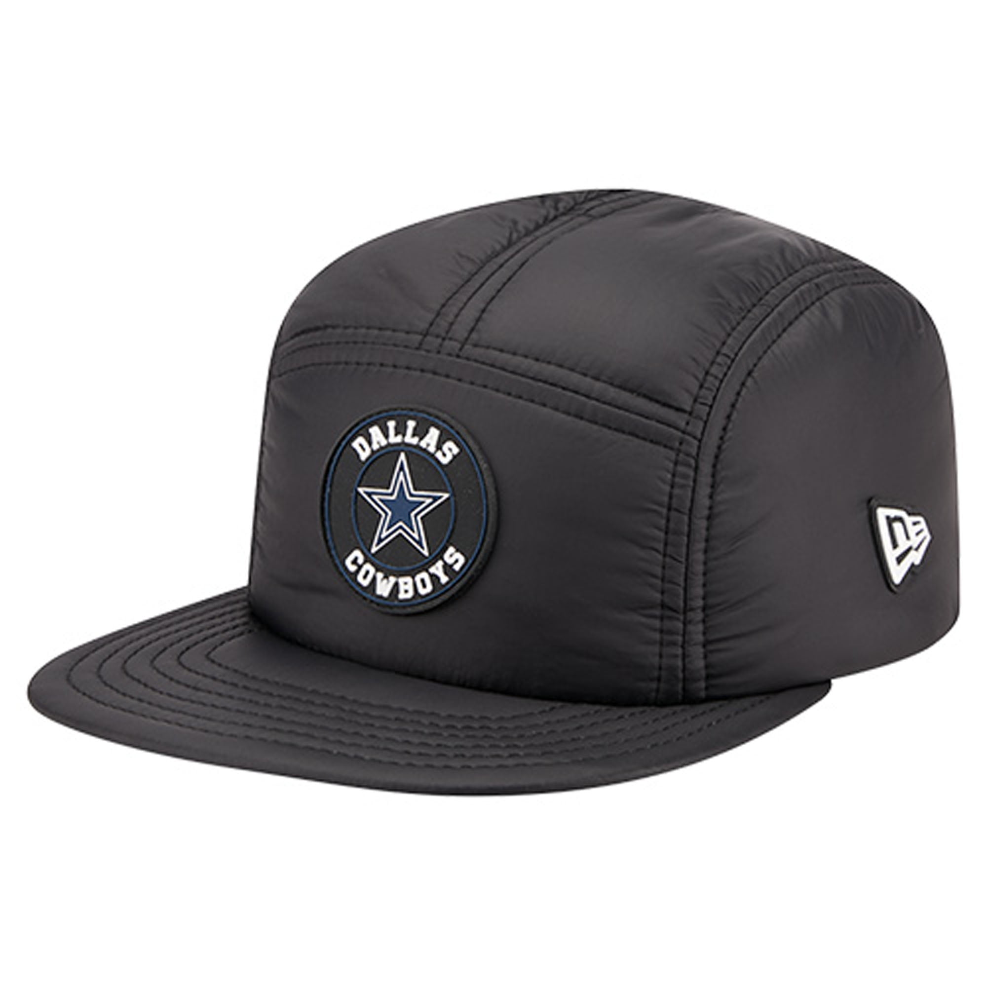 Men's New Era Black Dallas Cowboys Quilted Camper Adjustable Hat ...