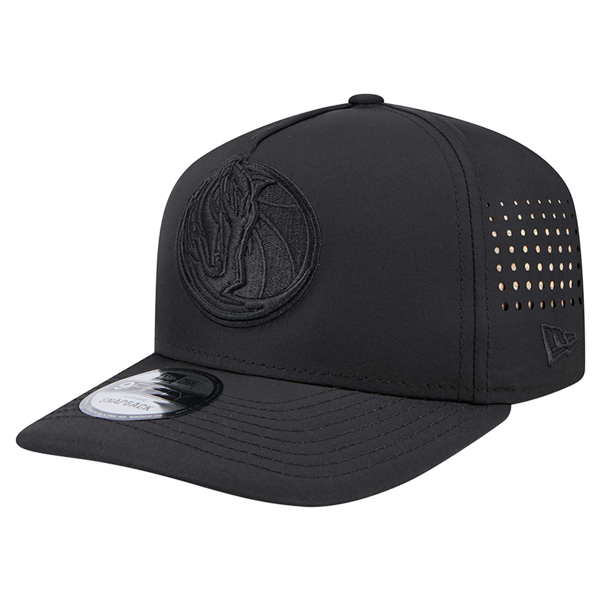 Men's New Era Black Dallas Mavericks Vented 9FIFTY A-Frame Snapback Hat ...