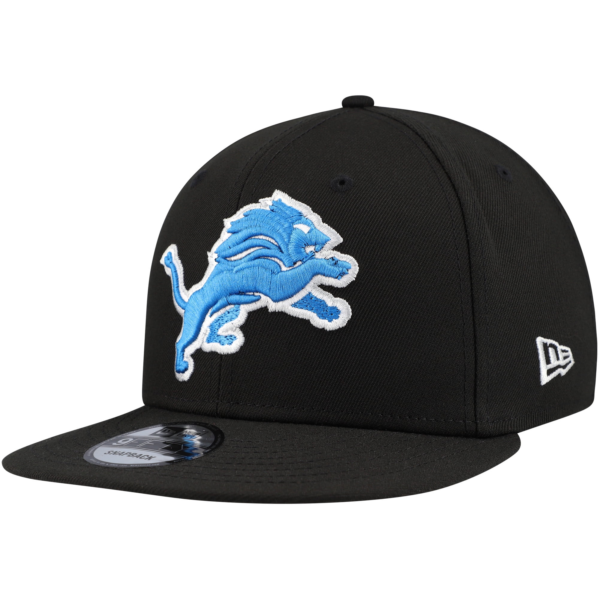 Men's New Era Black Detroit Lions Basic 9FIFTY Snapback Hat - Walmart.com