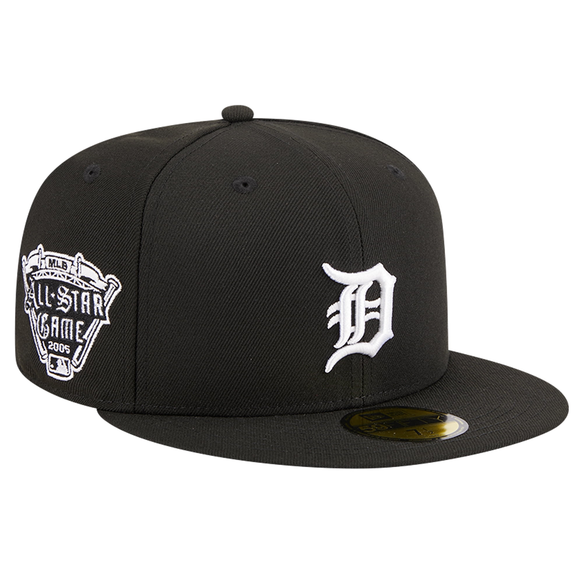 Men's New Era Black Detroit Tigers Logo 59FIFTY Fitted Hat - Walmart.com