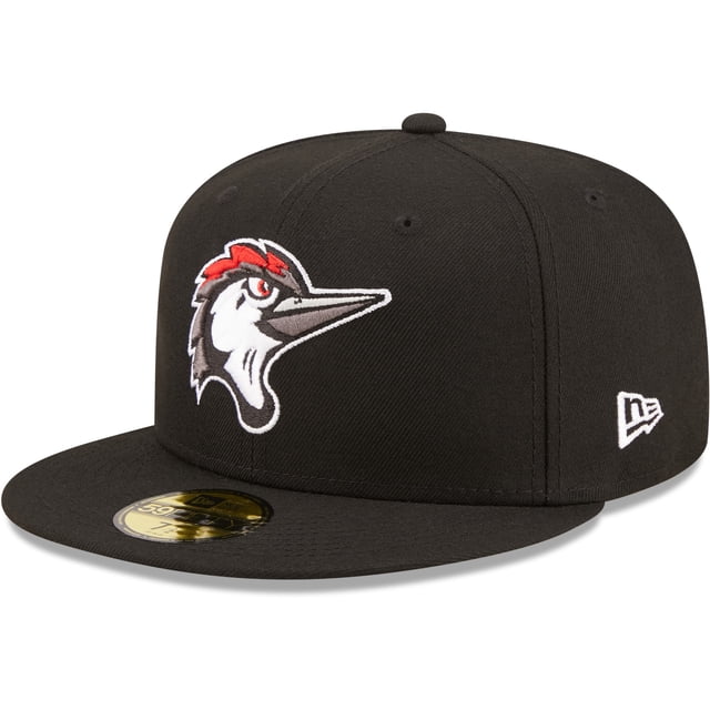Men's New Era Black Fayetteville Woodpeckers Authentic Collection ...
