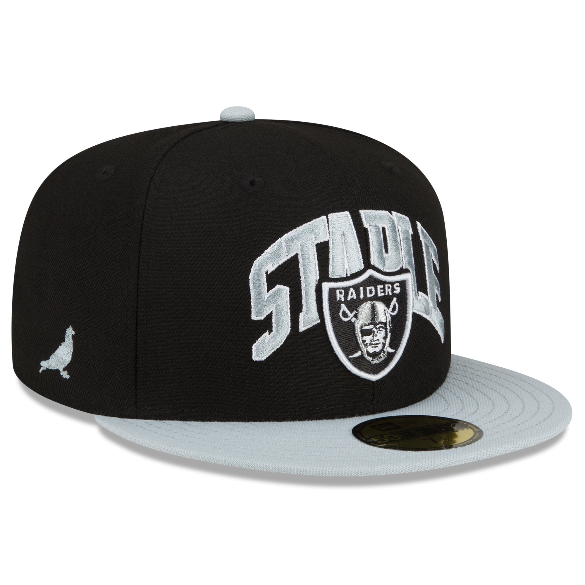 Men's New Era Black/Gray Las Vegas Raiders NFL x Staple Collection ...