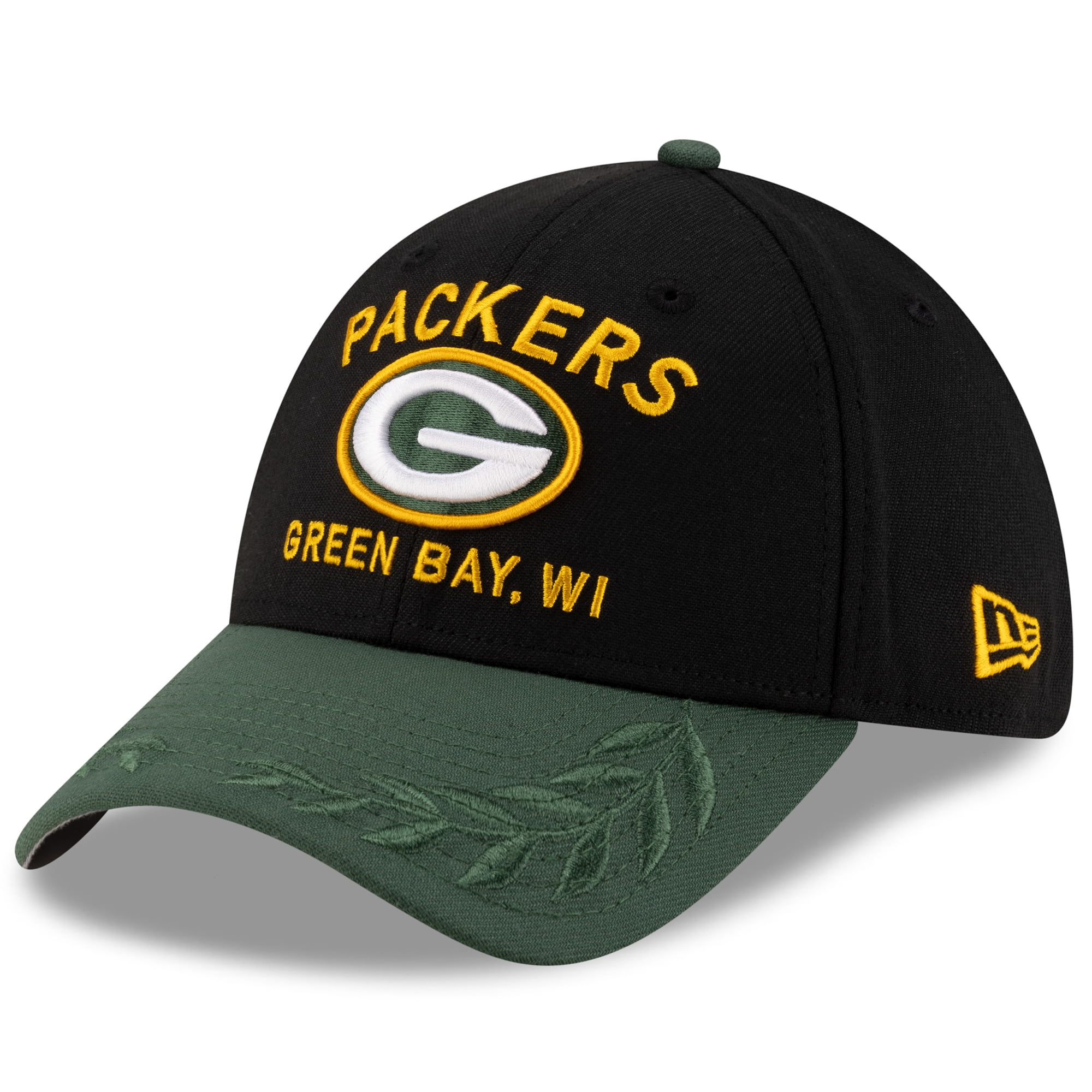 Men's New Era Black/Green Green Bay Packers 2025 NFL Draft 39THIRTY ...