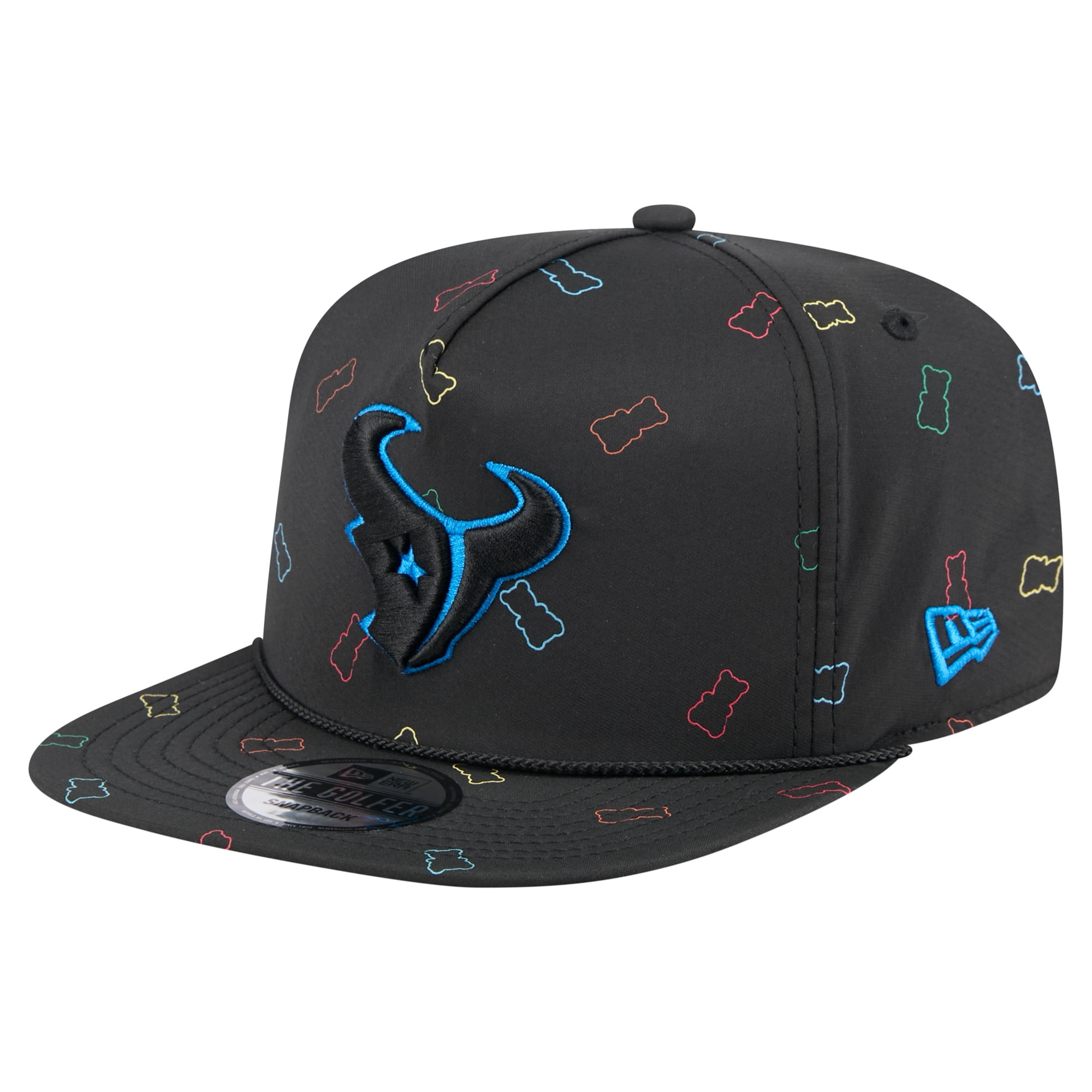 Men's New Era Black Houston Texans Gummy Golfer Snapback Hat - Walmart.com
