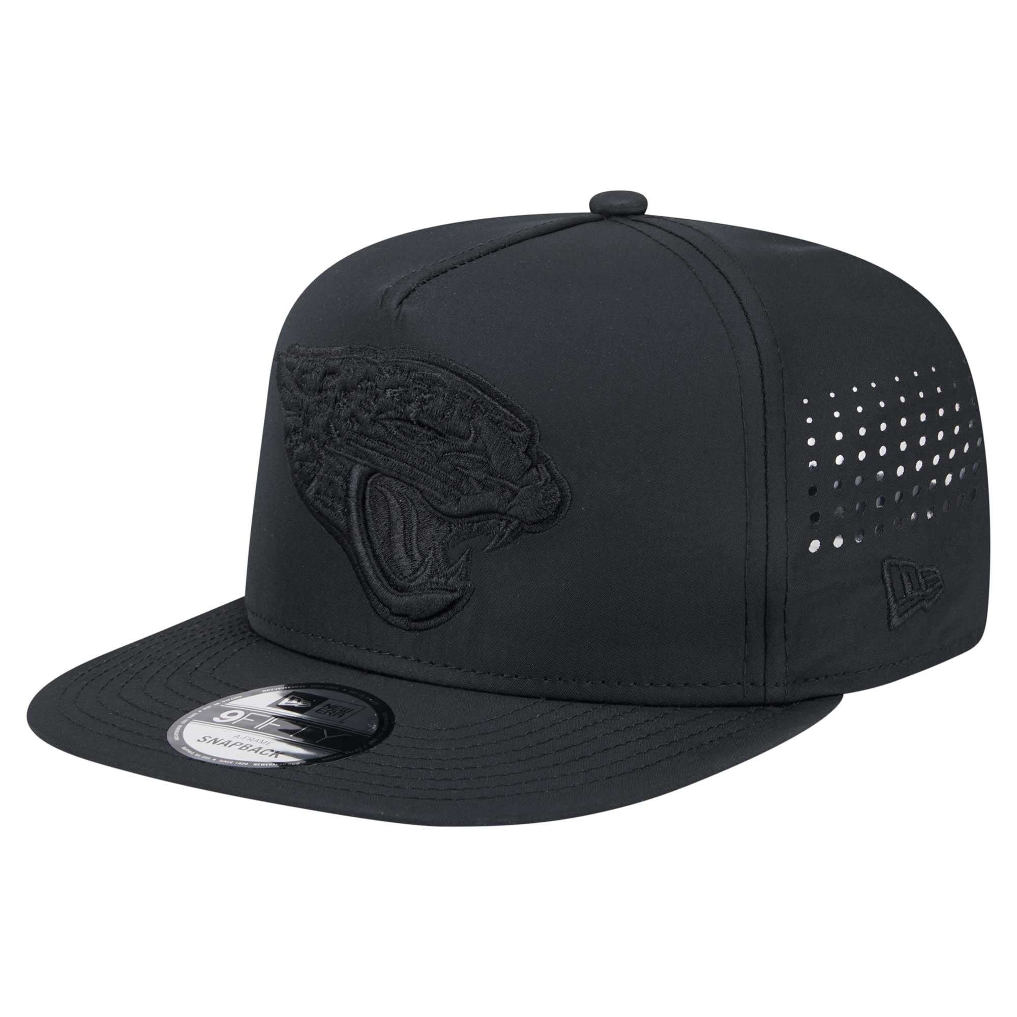Men's New Era Black Jacksonville Jaguars Hydro A-Frame 9FIFTY Snapback ...
