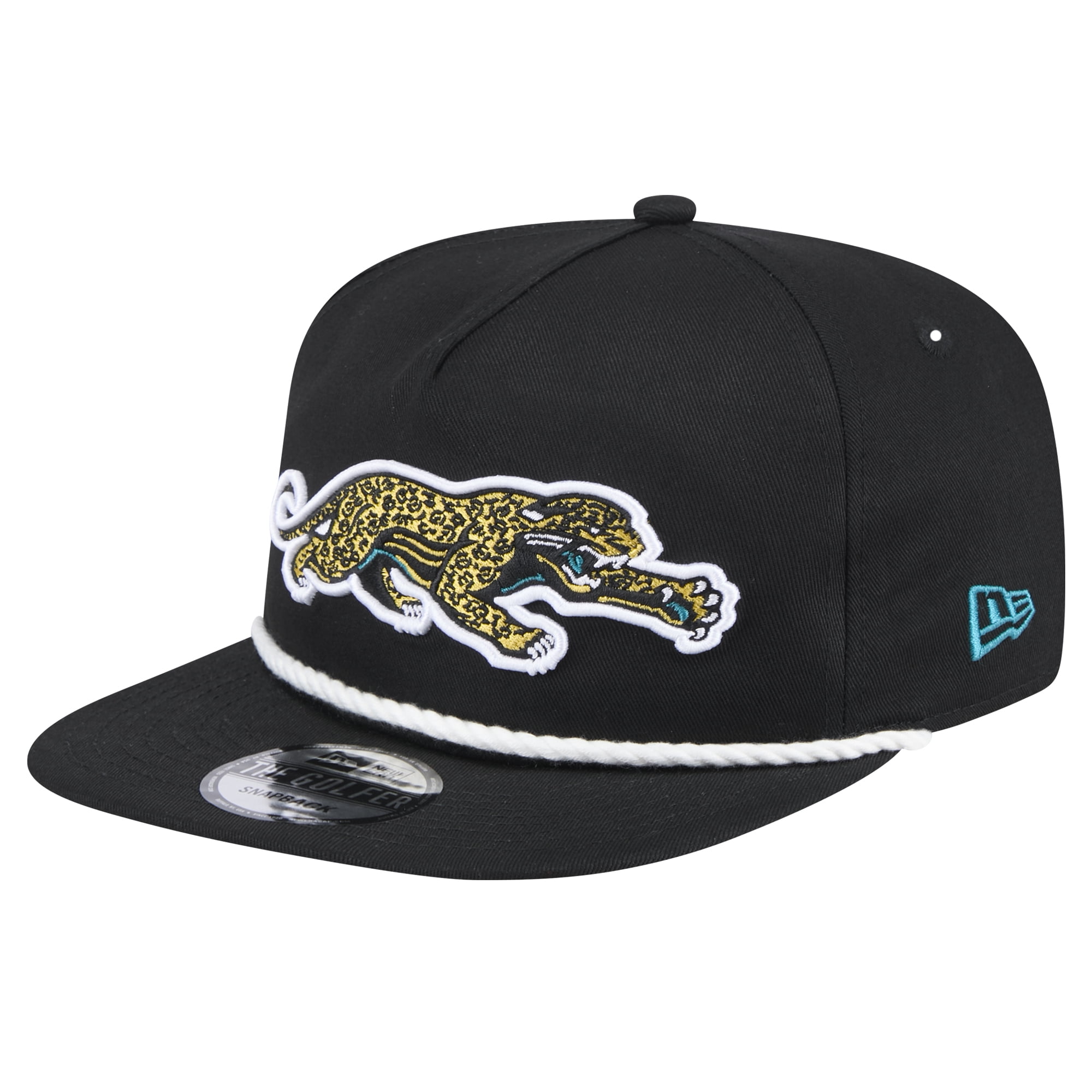 Men's New Era Black Jacksonville Jaguars Throwback Crawl Lockup Golfer ...