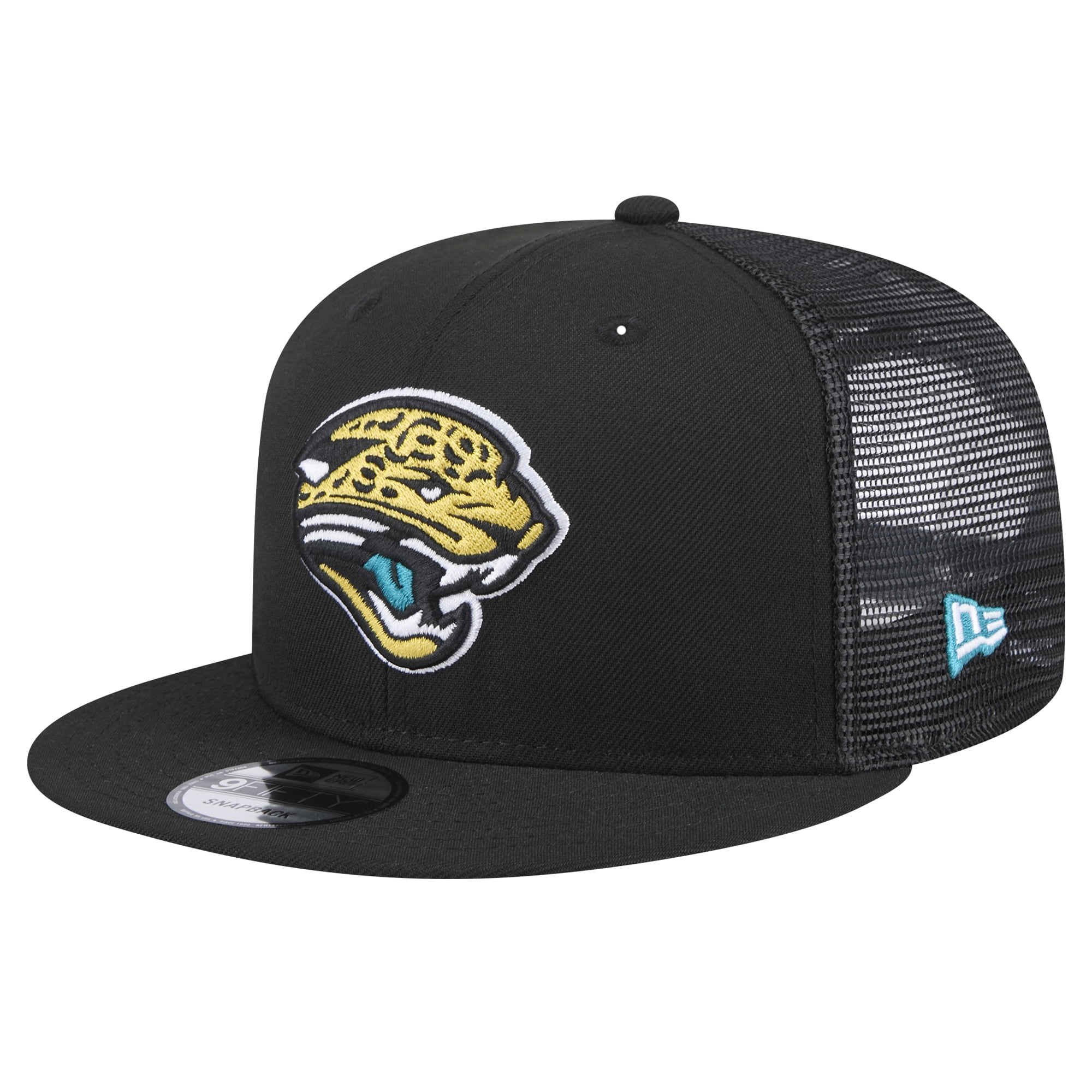 Men's New Era Black Jacksonville Jaguars Throwback Logo Shade Trucker ...