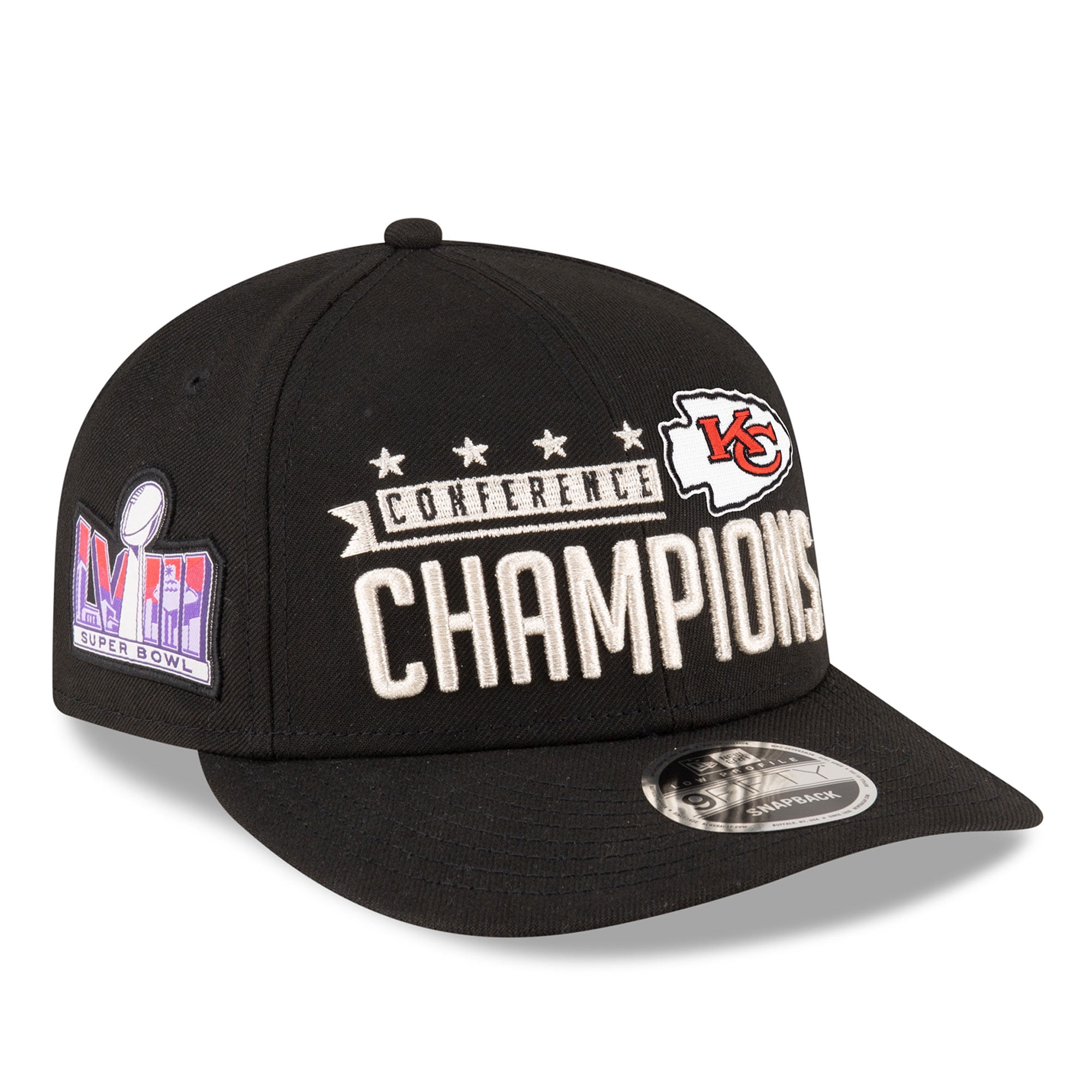 New Era Men's KC Chiefs 2023 AFC Champions Super Bowl Caps with Visor ...