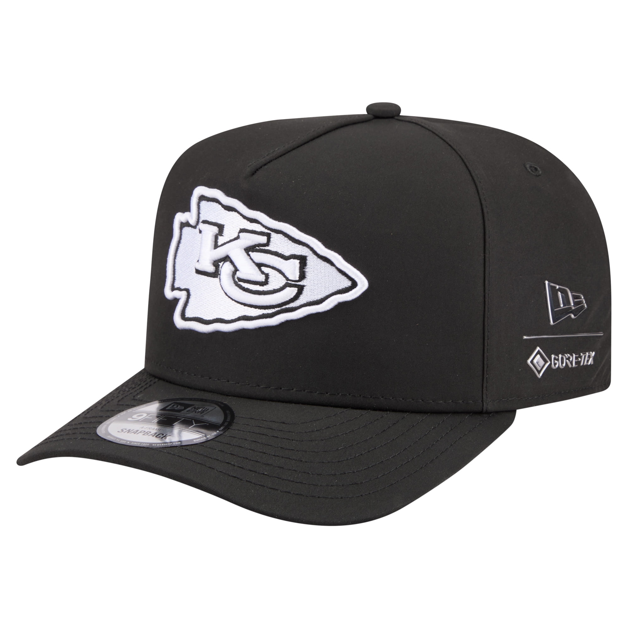 Men's New Era Black Kansas City Chiefs Gore-Tex A-Frame 9FIFTY ...