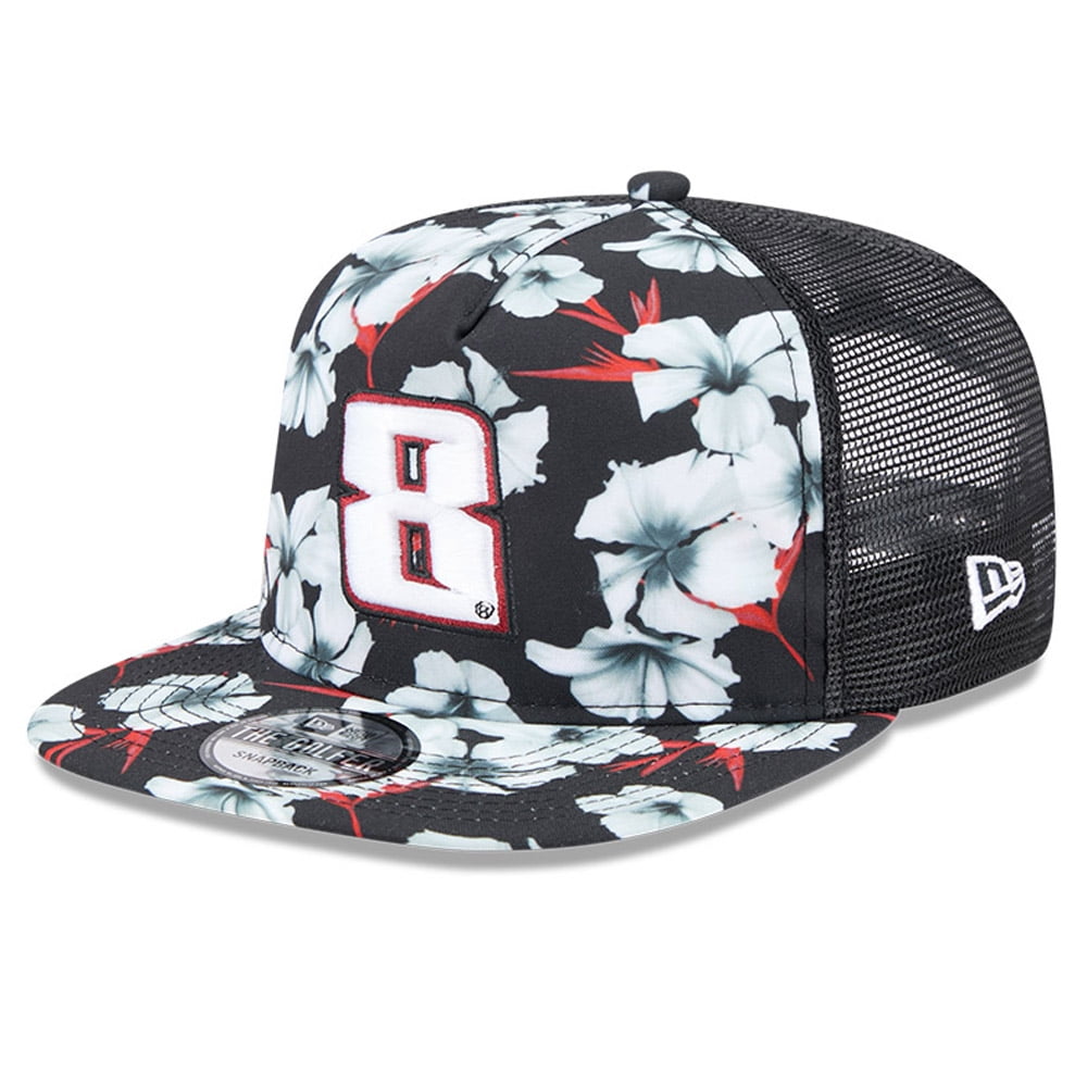 Men's New Era Black Kyle Busch Adventure Pattern Golfer Adjustable Hat ...