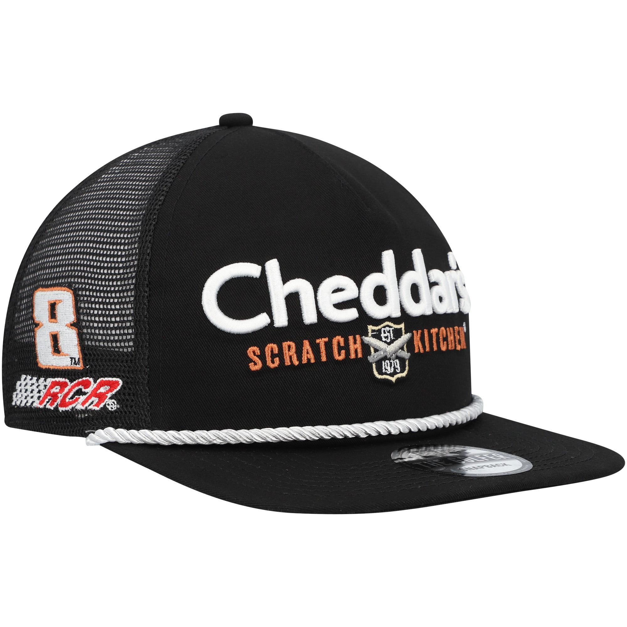 Men's New Era Black Kyle Busch Cheddar's Golfer Snapback Hat - Walmart.com
