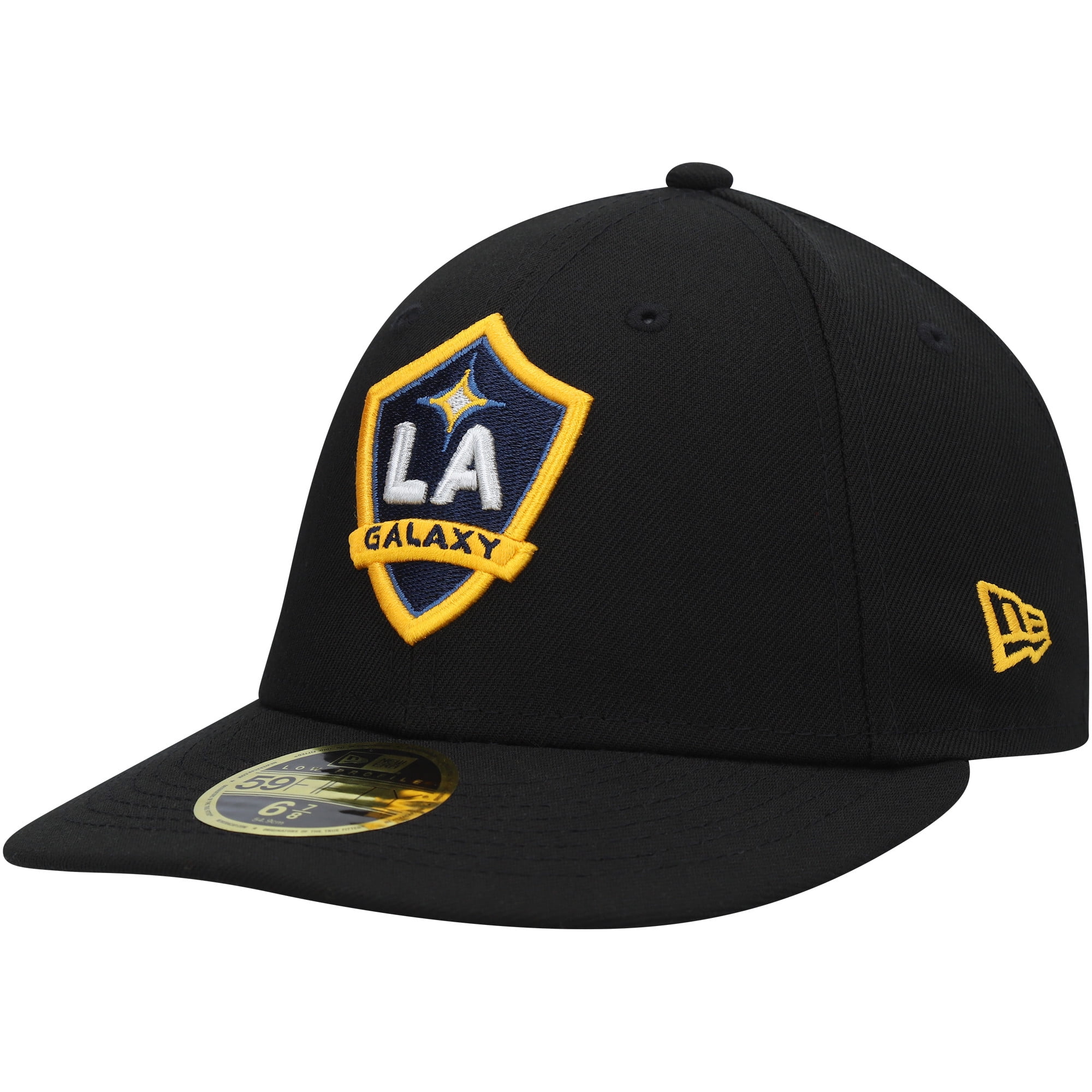 Men's New Era Black LA Galaxy Primary Logo Low Profile 59FIFTY Fitted ...