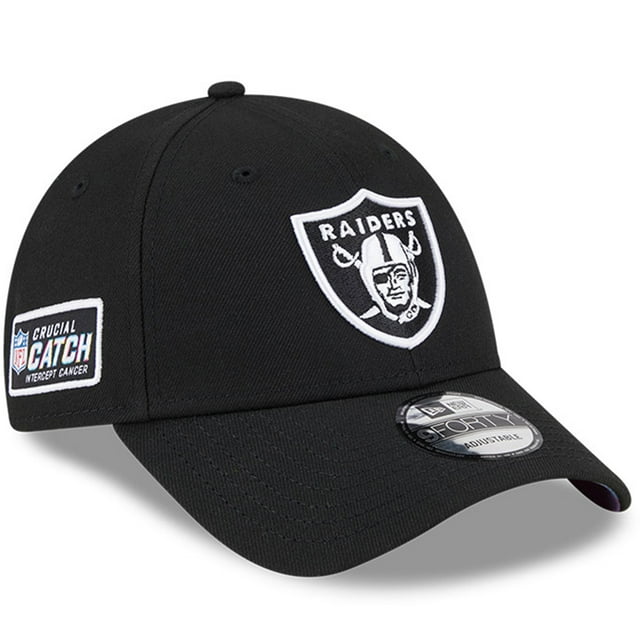 Men's New Era Black Las Vegas Raiders 2023 NFL Crucial Catch 9FORTY Adjustable Hat - Walmart.com
