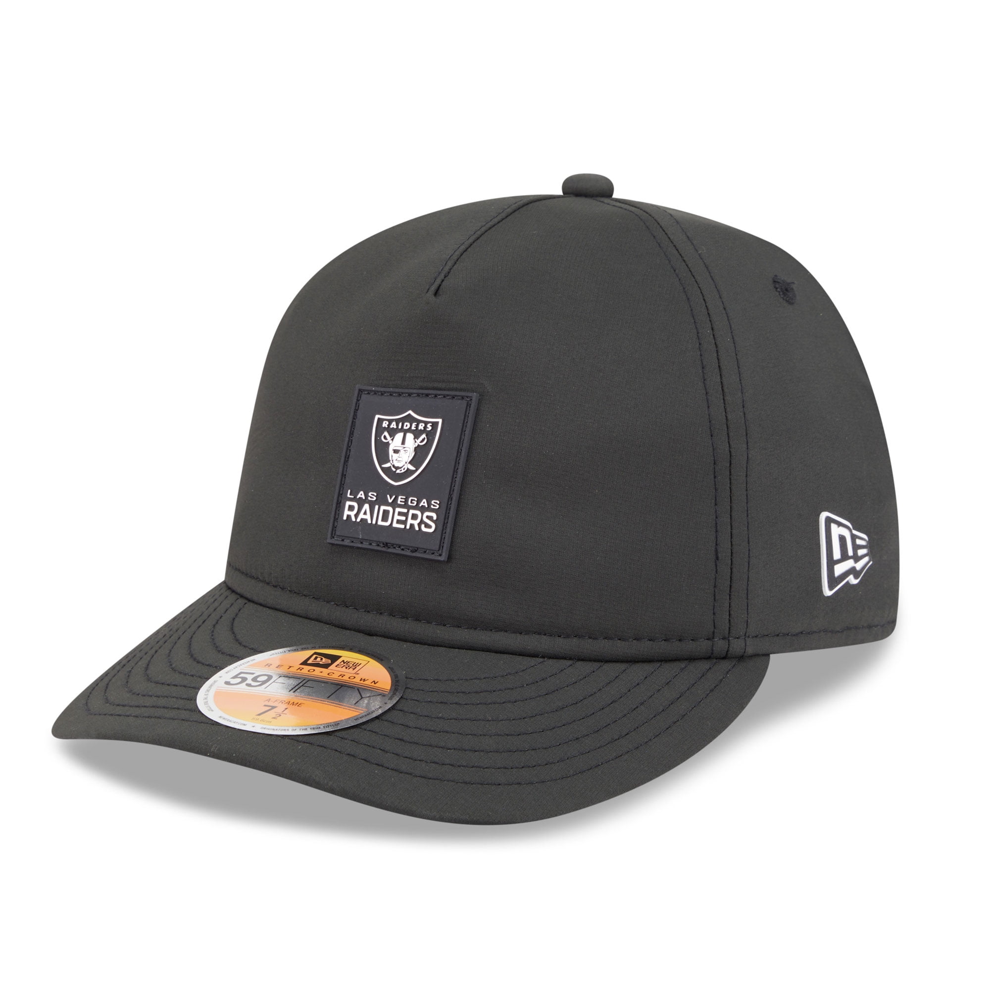 Men's New Era Black Las Vegas Raiders 2025 Sideline Retro Crown 59FIFTY ...