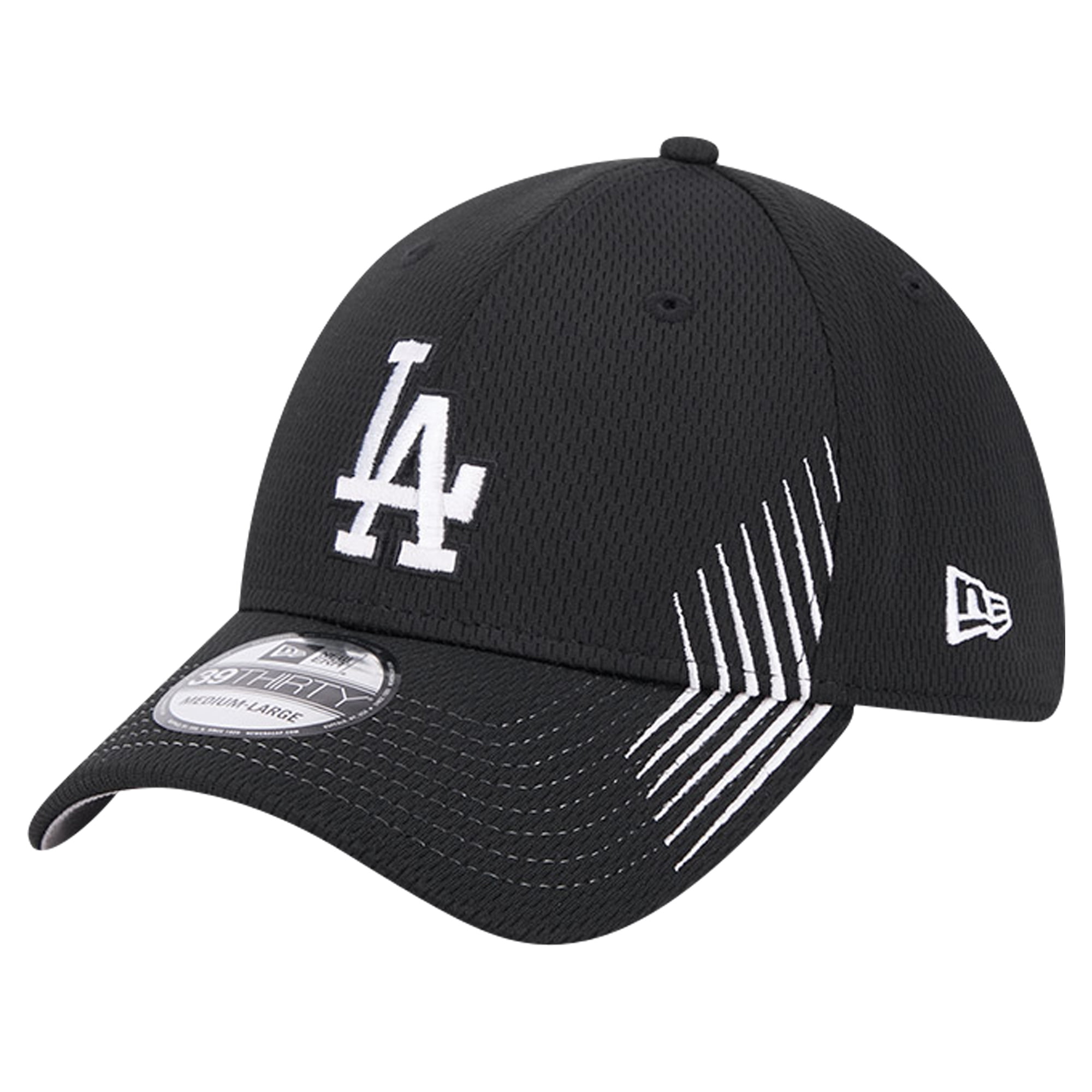 Men's New Era Black Los Angeles Dodgers Active Dash Mark 39THIRTY Flex Hat - Walmart.com