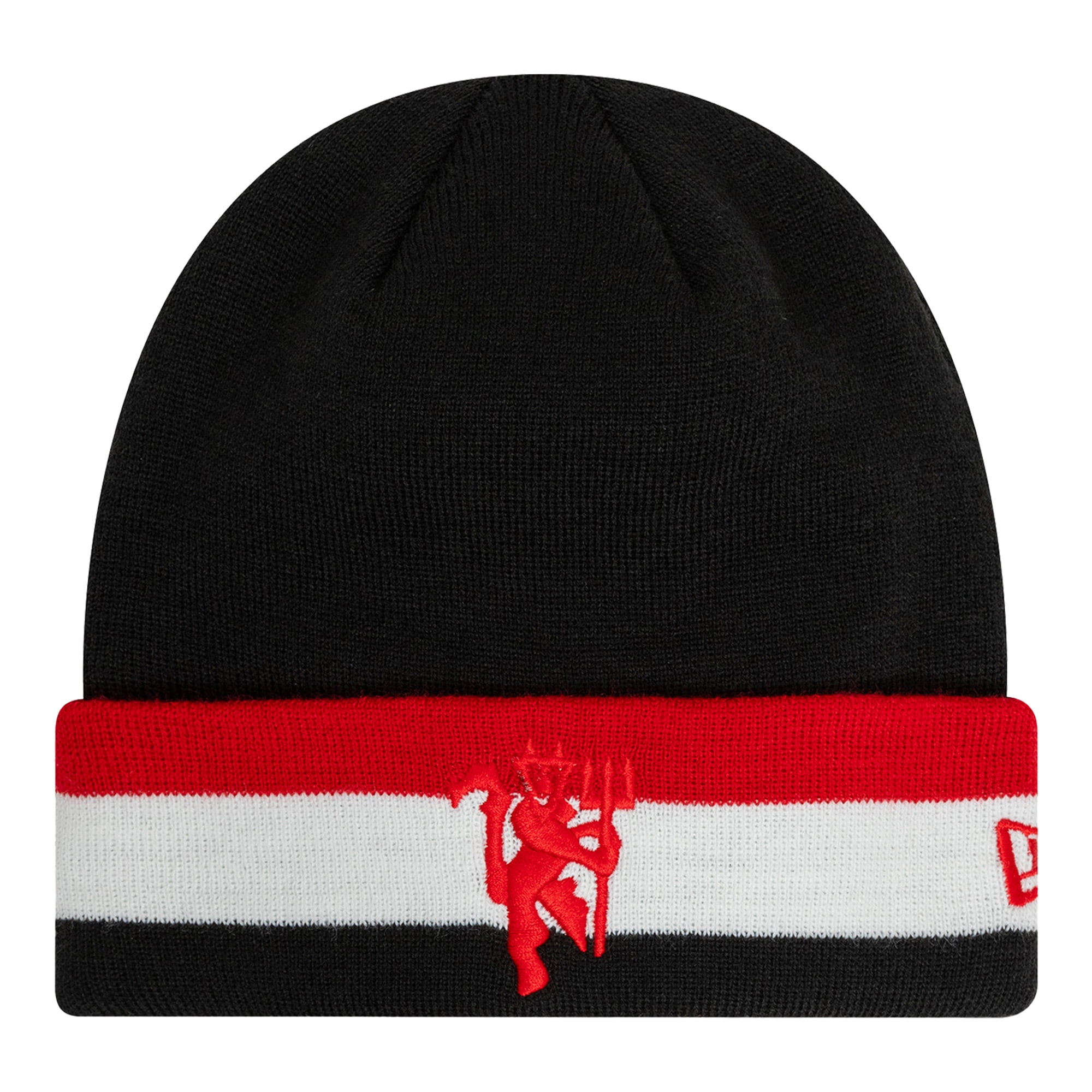 Men's New Era Black Manchester United Flag Cuffed Knit Hat - Walmart.com