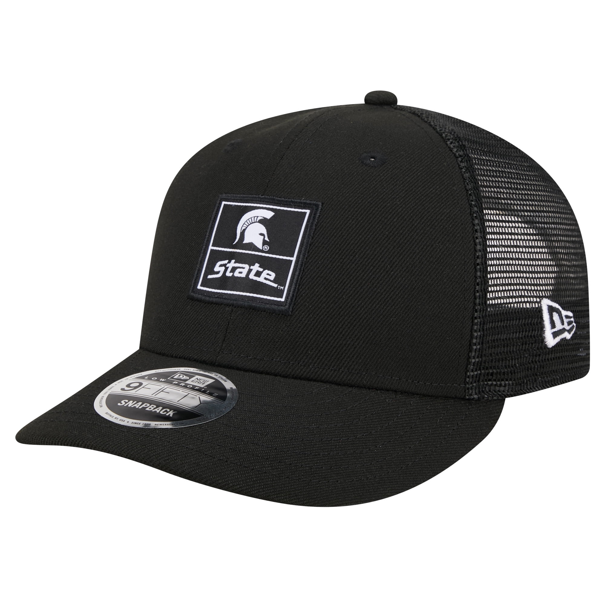 Men's New Era Black Michigan State Spartans Labeled 9FIFTY Snapback Hat ...