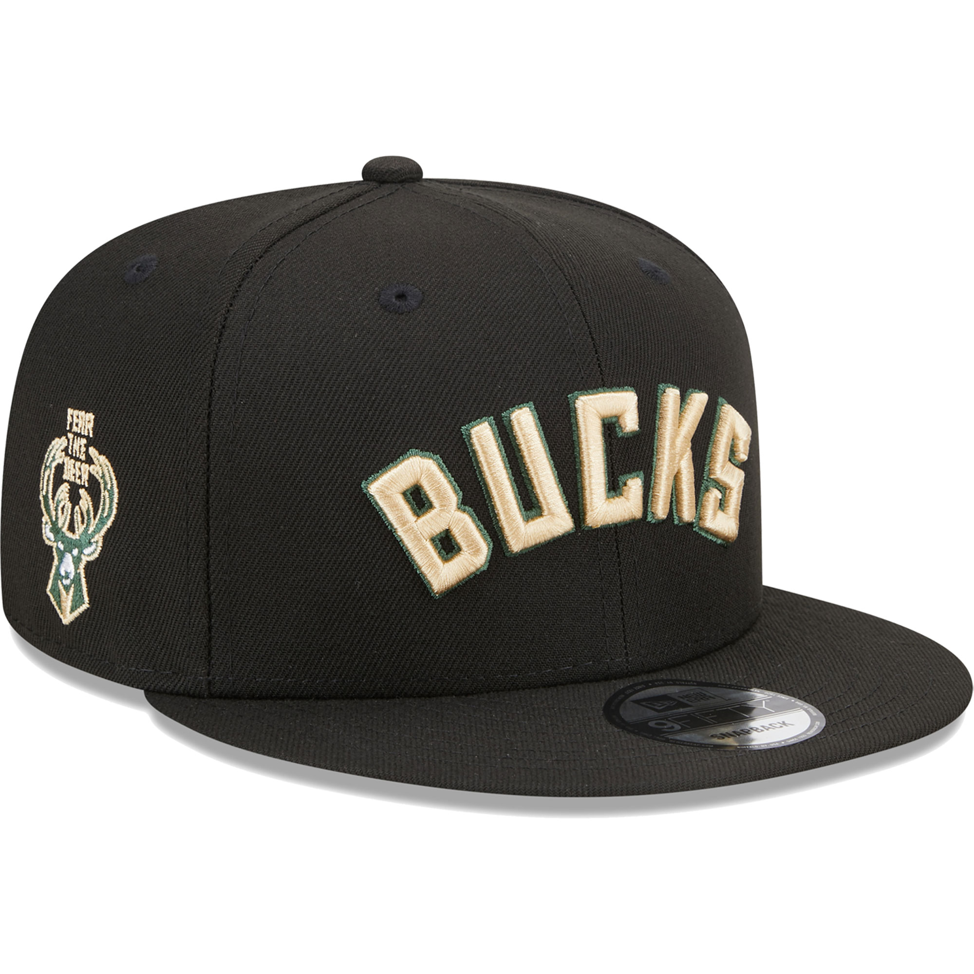Men's New Era Black Milwaukee Bucks Jersey Hook Statement Edition 9FIFTY Snapback Hat - Walmart.com