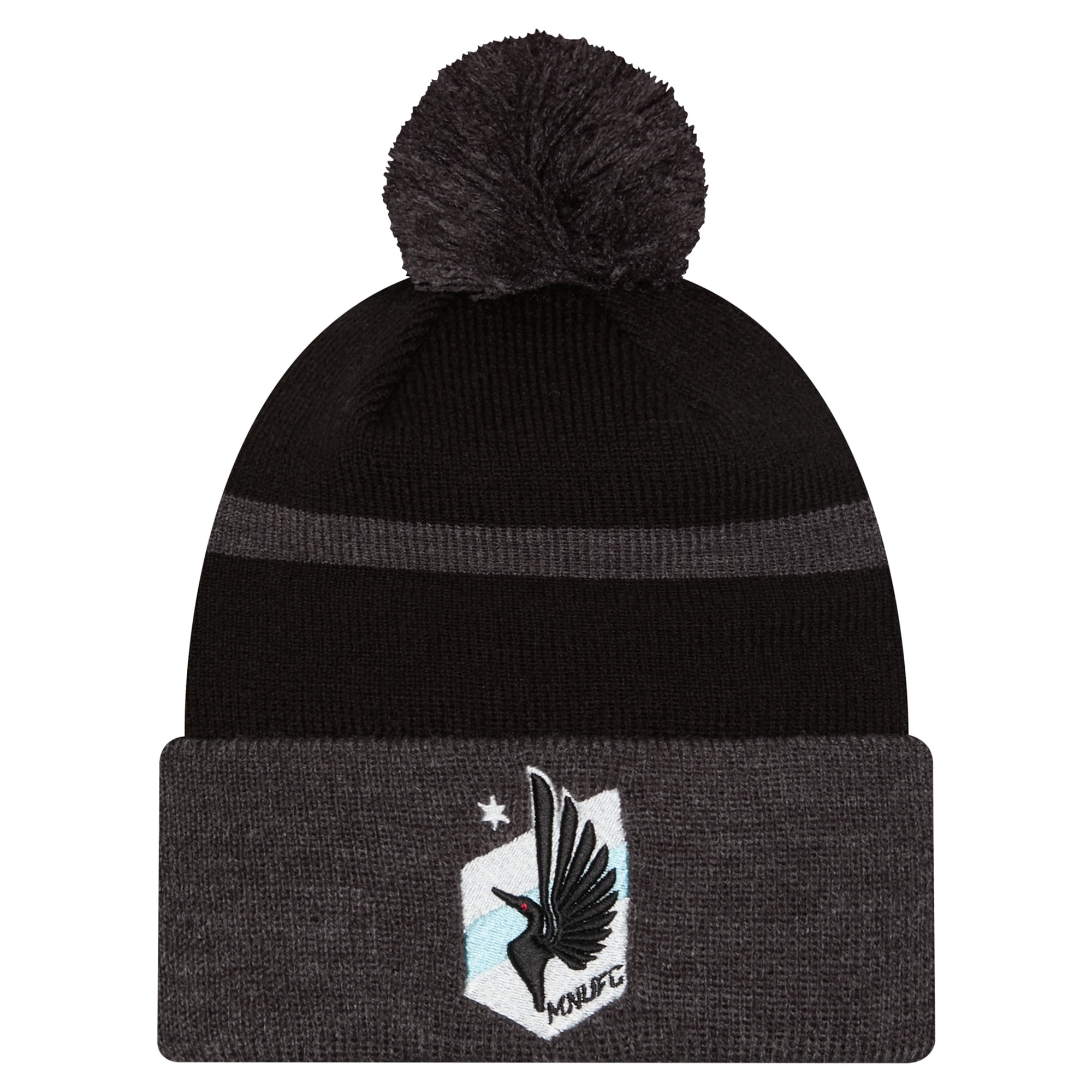 Men's-New Era Black Minnesota United FC 2025 Kickoff Cuffed Knit Hat ...