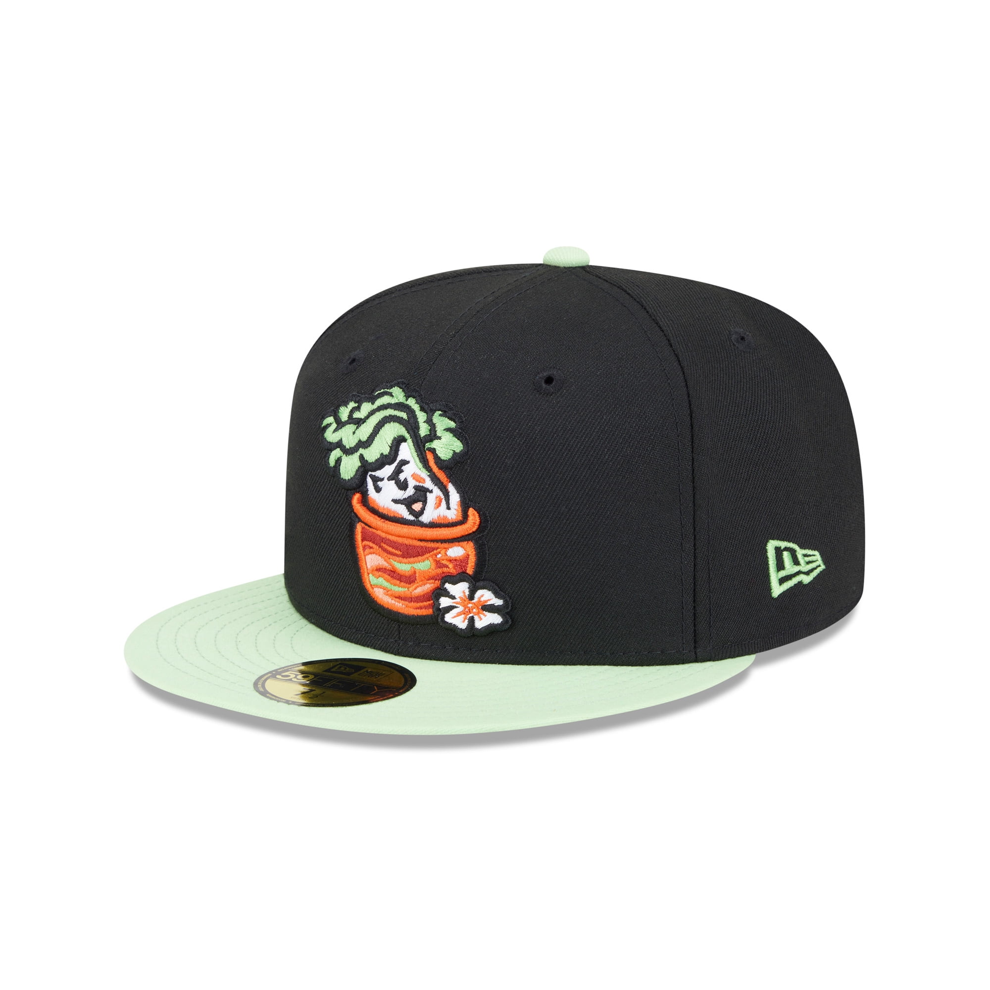 Men's-New Era Black Montgomery Biscuits Theme Nights 59FIFTY Fitted Hat ...