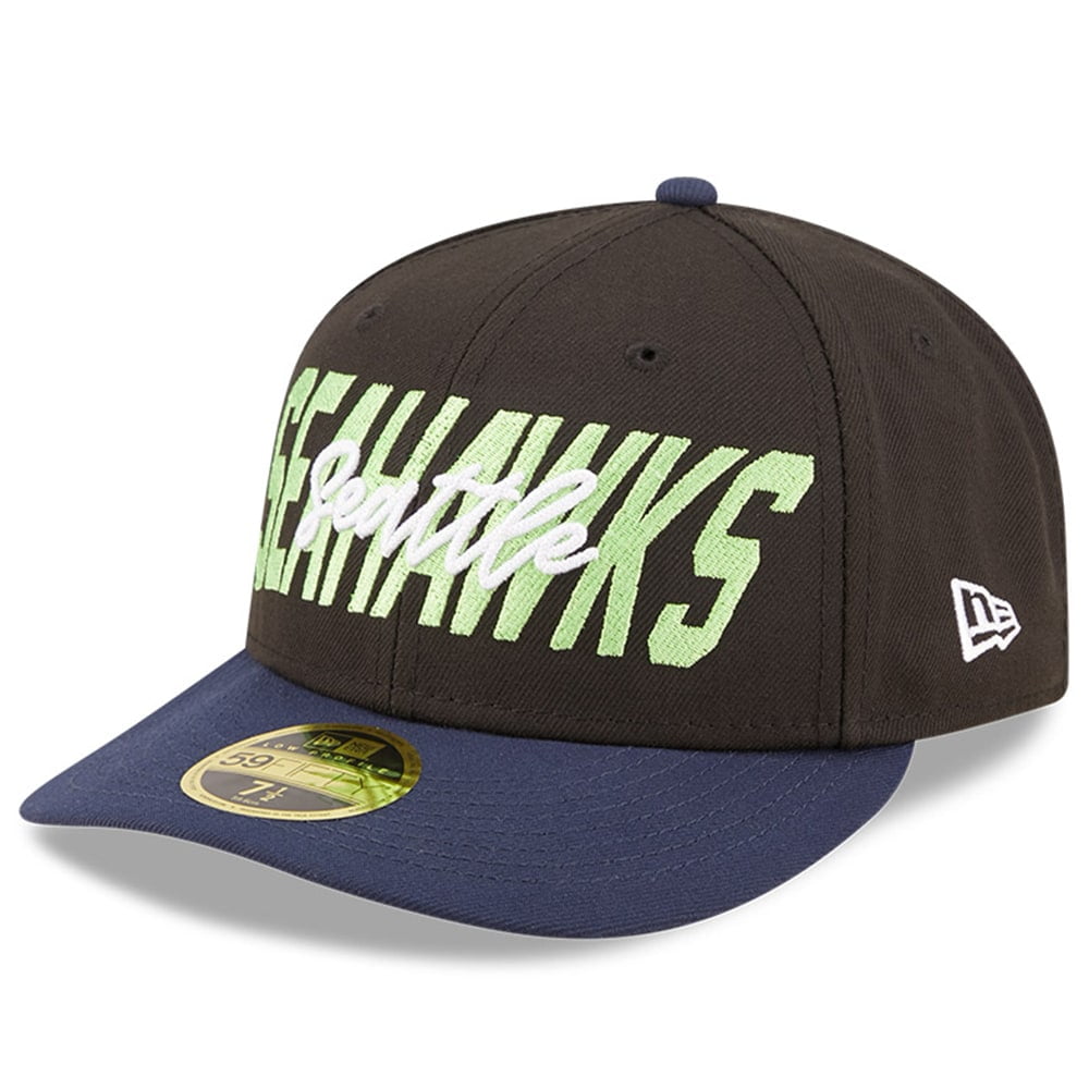 Men's New Era Black/Navy Seattle Seahawks 2022 NFL Draft Low Profile ...