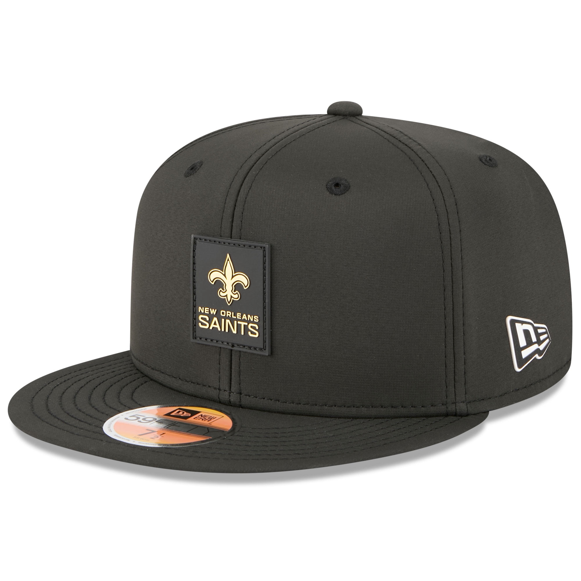 Men's New Era Black New Orleans Saints 2025 Sideline 59FIFTY Fitted Hat ...