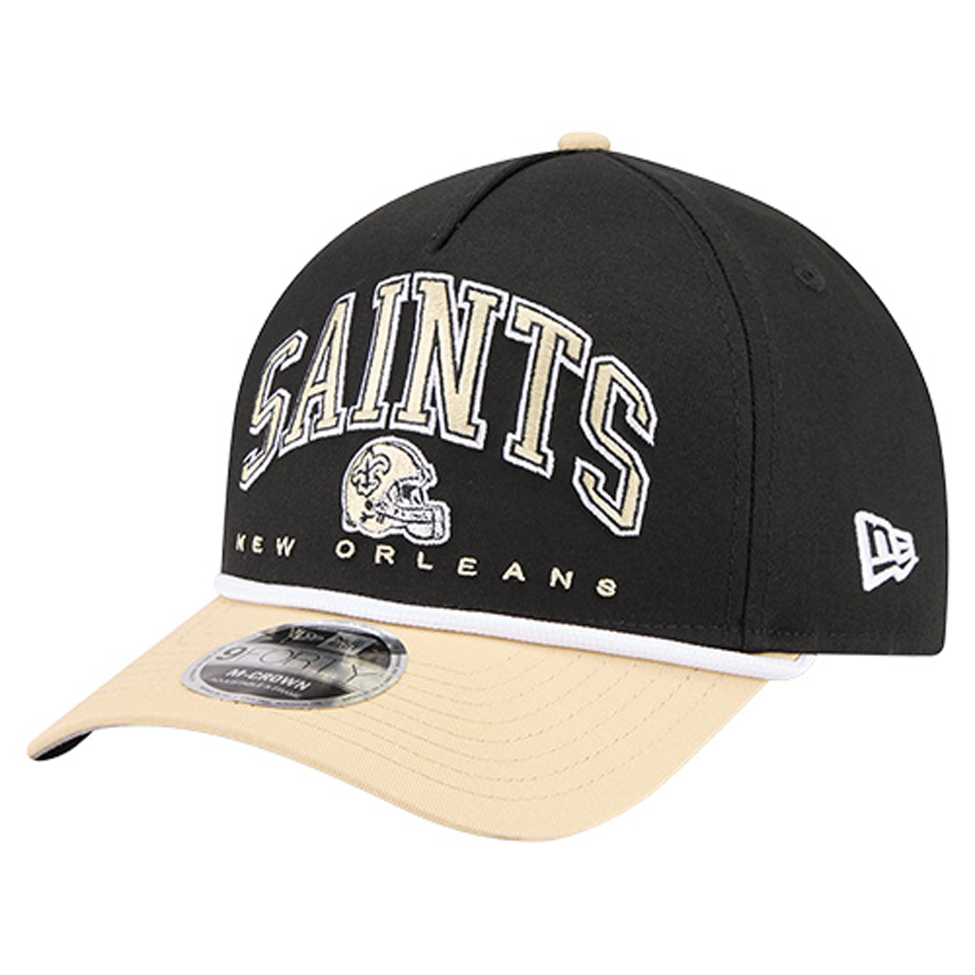 Men's New Era Black New Orleans Saints Arch COOLERA 9FORTY A-Frame M ...