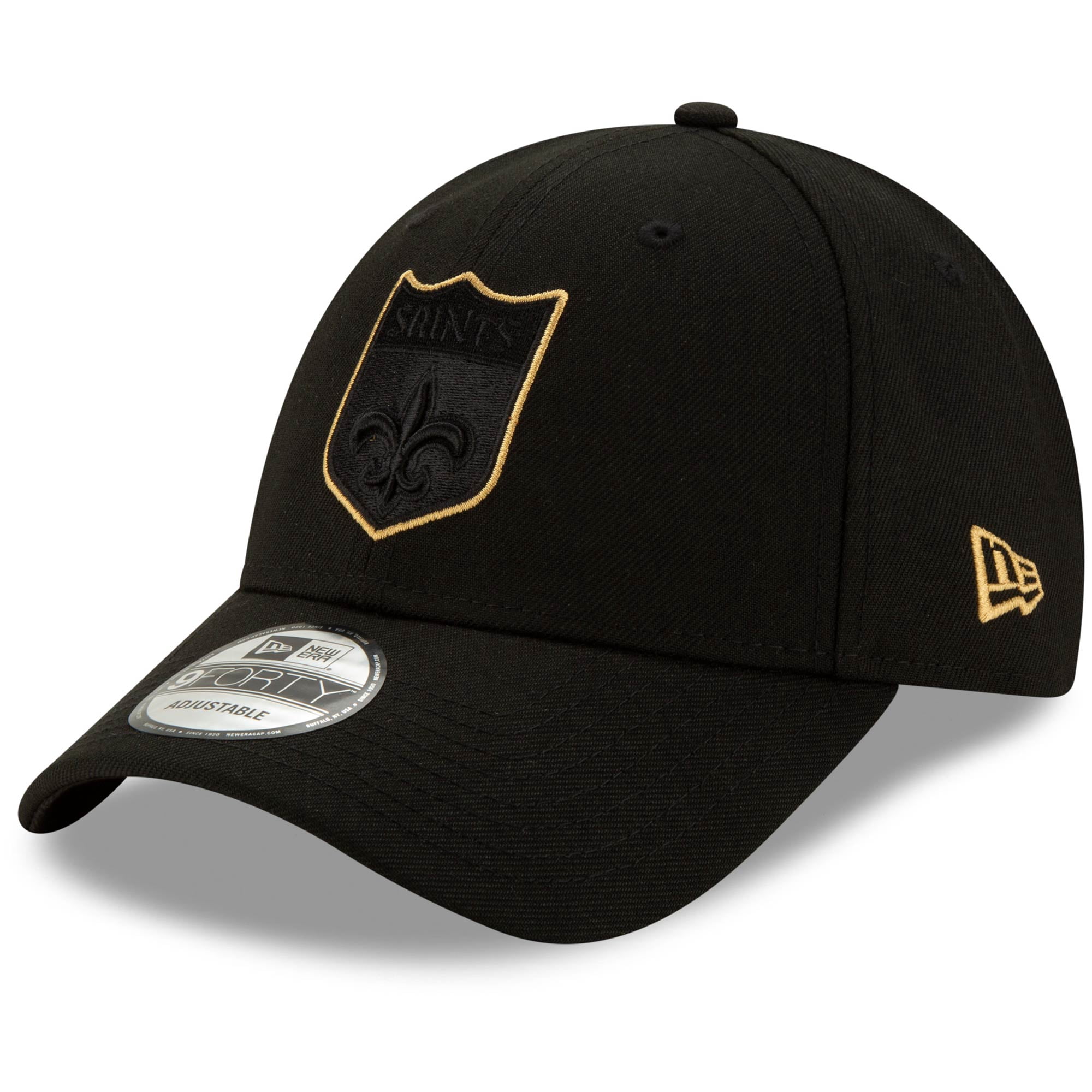 Men's New Era Black New Orleans Saints Throwback Logo Momentum 9FORTY ...
