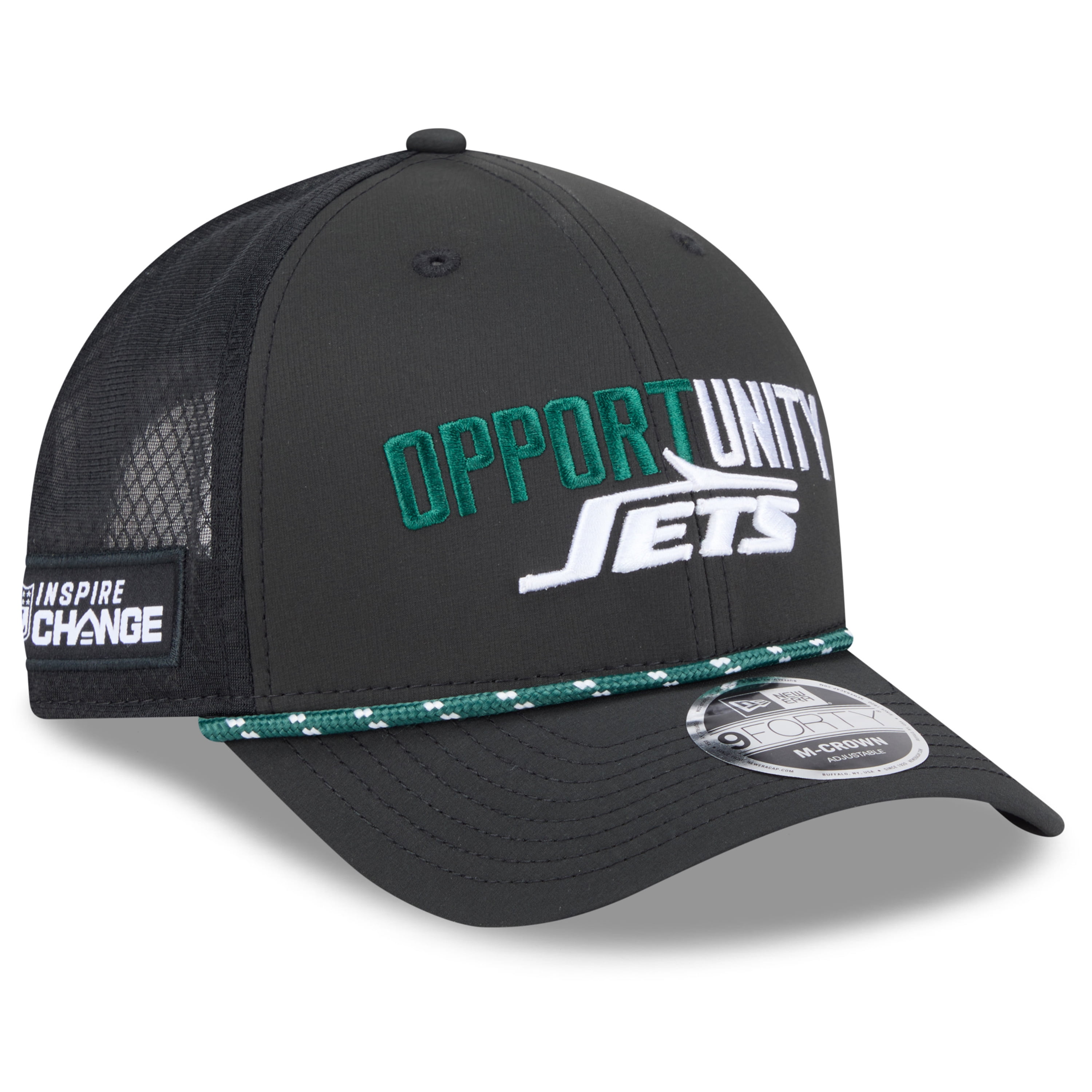 Men's New Era Black New York Jets 2025 Inspire Change 9FORTY M-Crown ...
