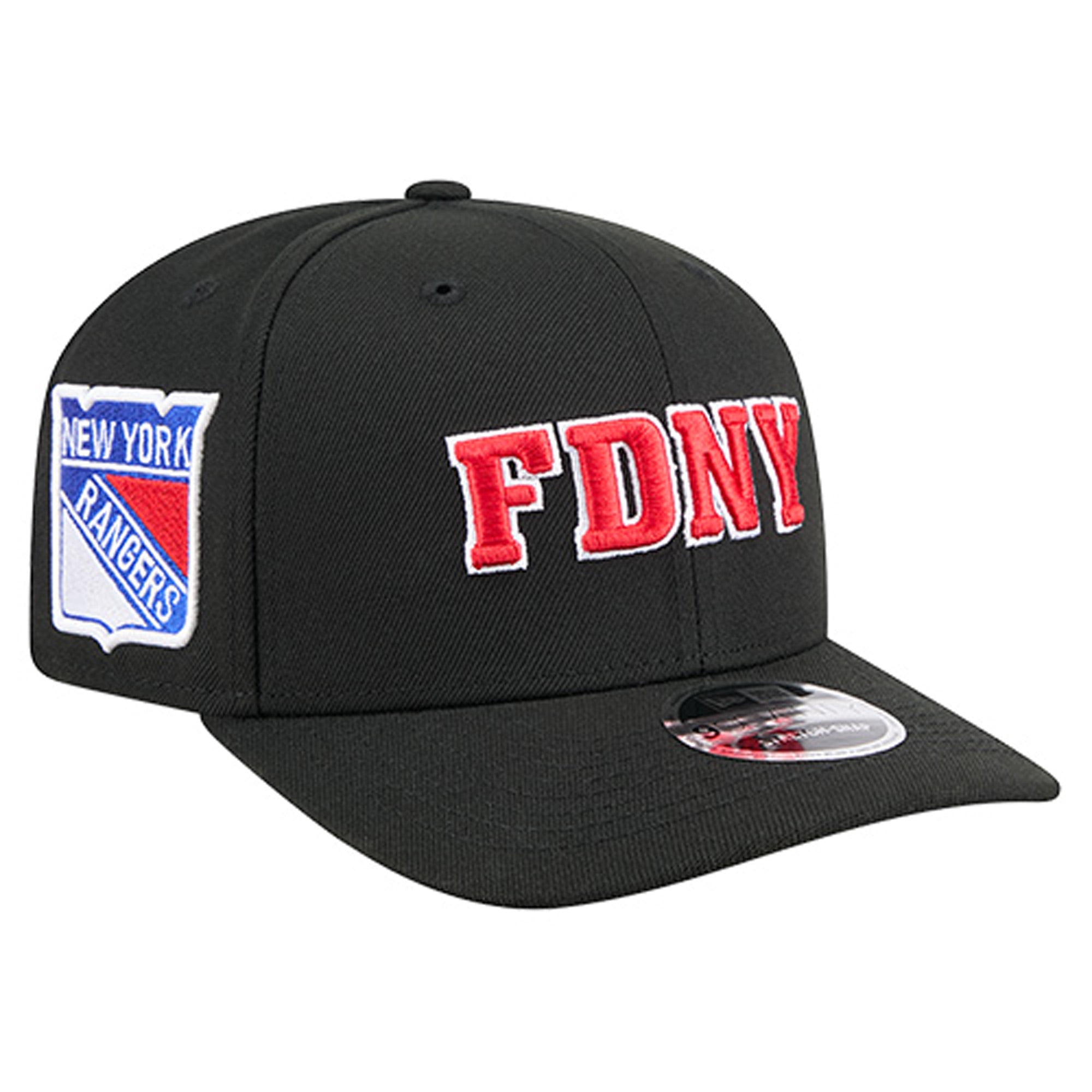 Men's New Era Black New York Rangers FDNY 9SEVENTY Adjustable Hat ...