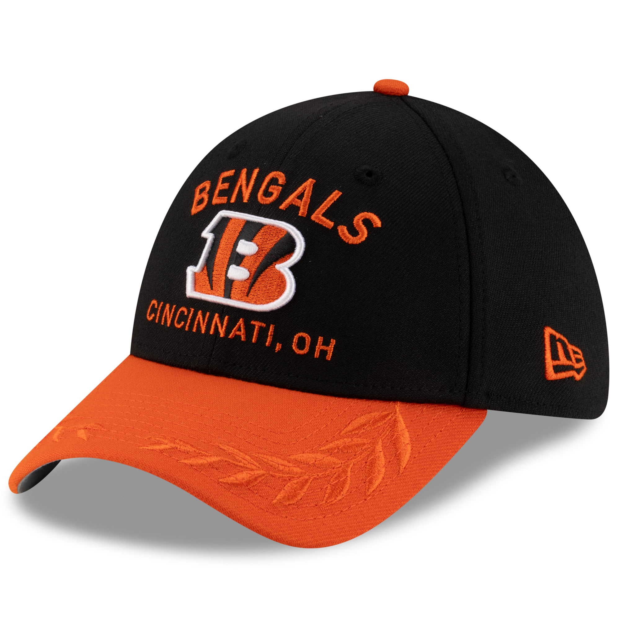 Men's New Era Black/Orange Cincinnati Bengals 2025 NFL Draft 39THIRTY ...