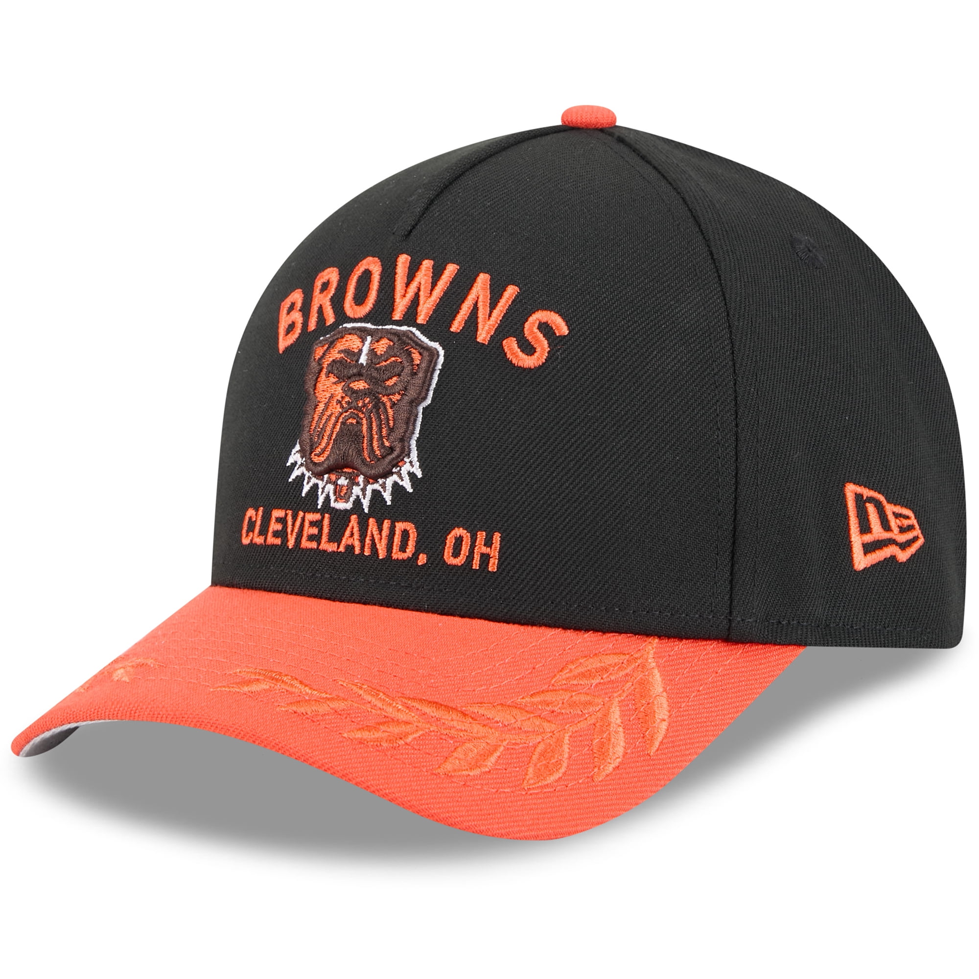 Men's New Era Black/Orange Cleveland Browns 2025 NFL Draft 9FORTY A ...