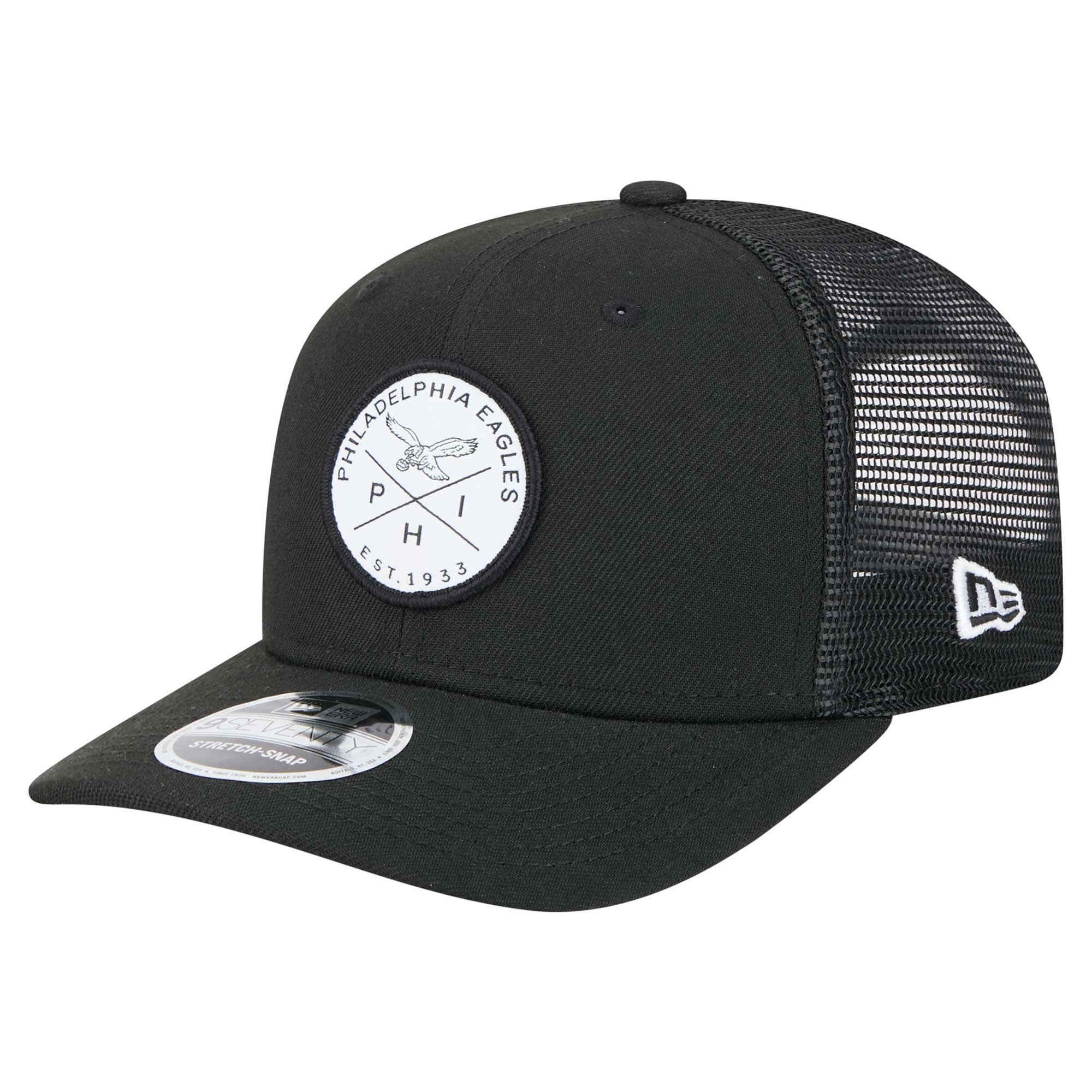 Men's New Era Black Philadelphia Eagles Mojo Dojo Trucker 9SEVENTY ...