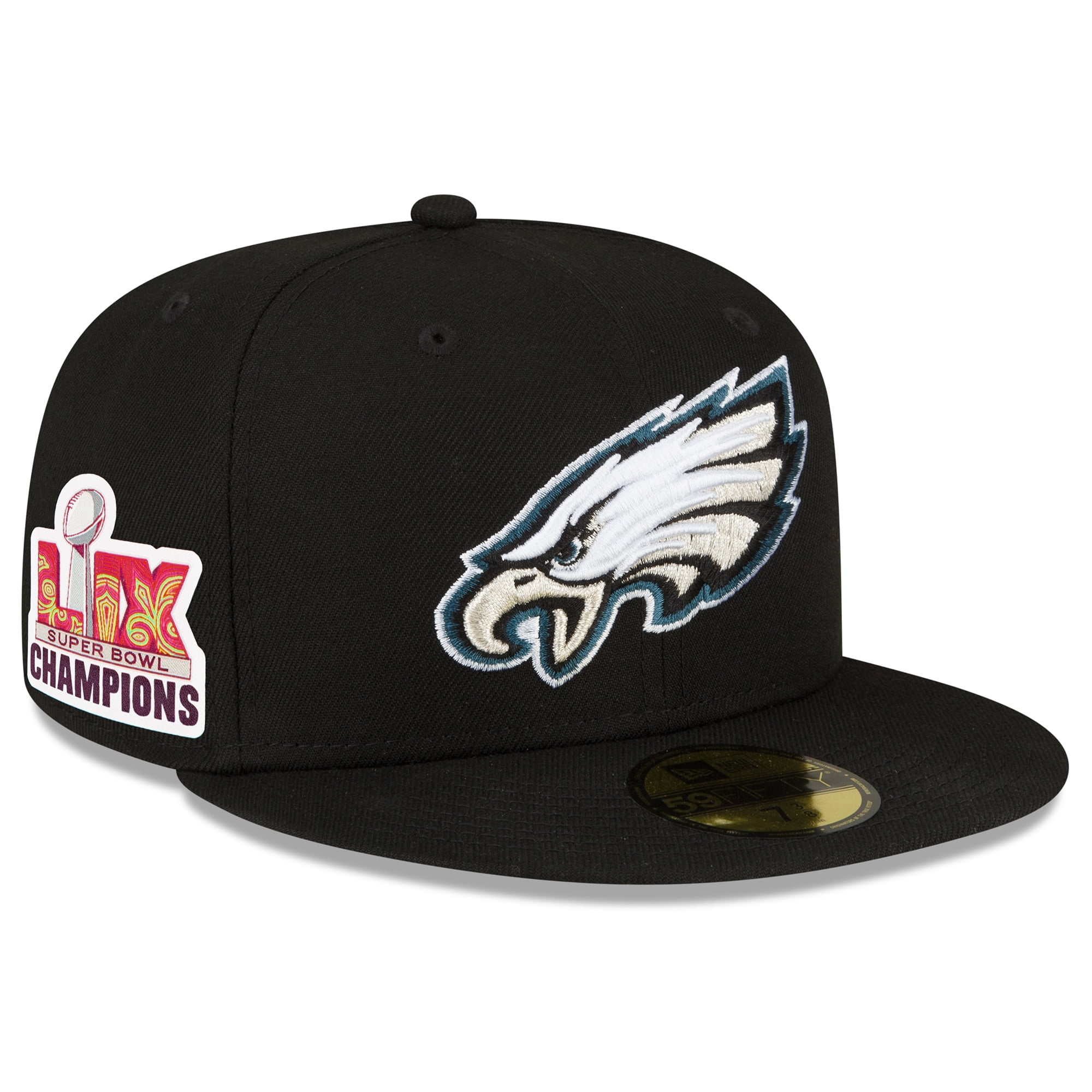 Men's New Era Black Philadelphia Eagles Super Bowl LIX Champions Side ...