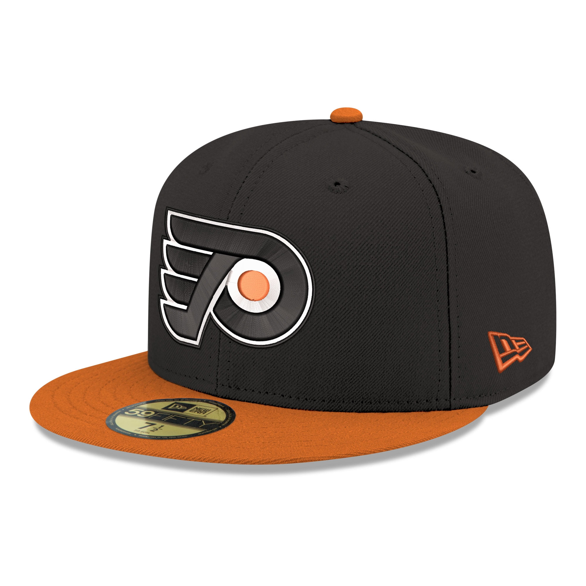 Men's New Era Black Philadelphia Flyers Core Logo Two-Tone 59FIFTY ...