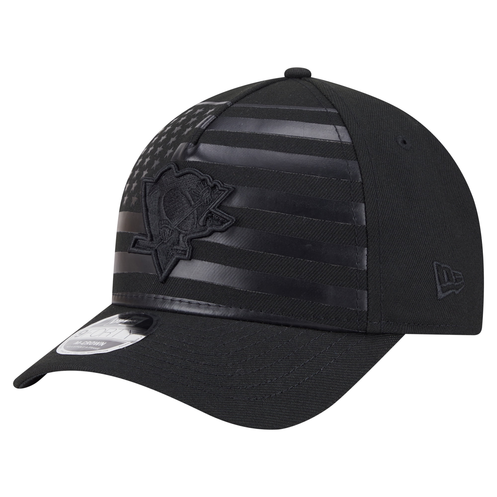 Men's-New Era Black Pittsburgh Penguins Game Day Stealth Flag 9FORTY A ...