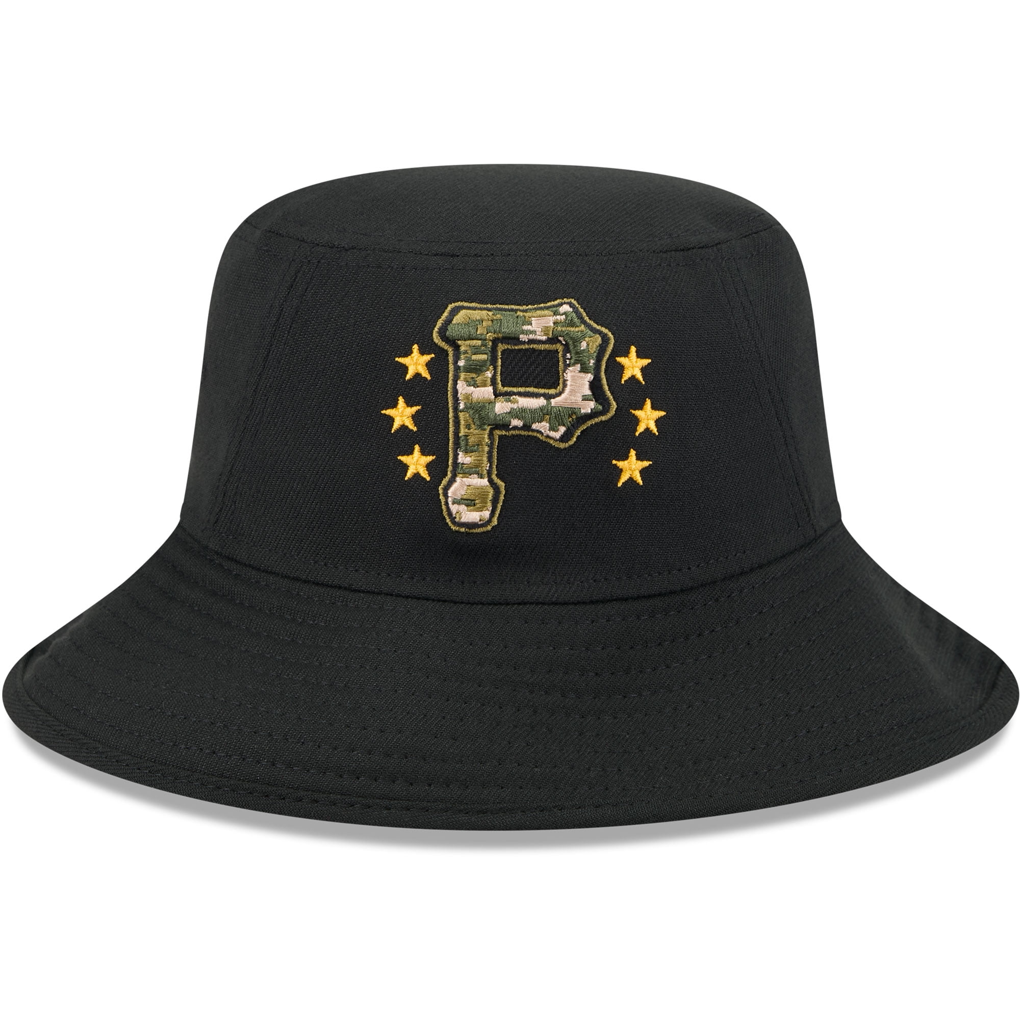 Men's New Era Black Pittsburgh Pirates 2024 Armed Forces Day Bucket Hat ...
