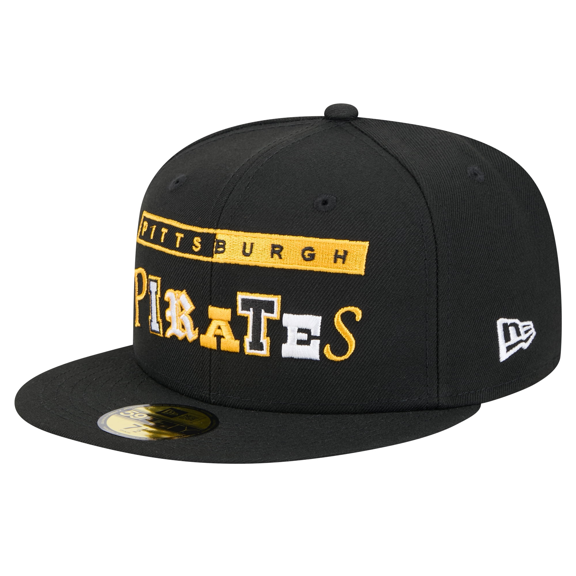Men's New Era Black Pittsburgh Pirates Ransom 59FIFTY Fitted Hat ...