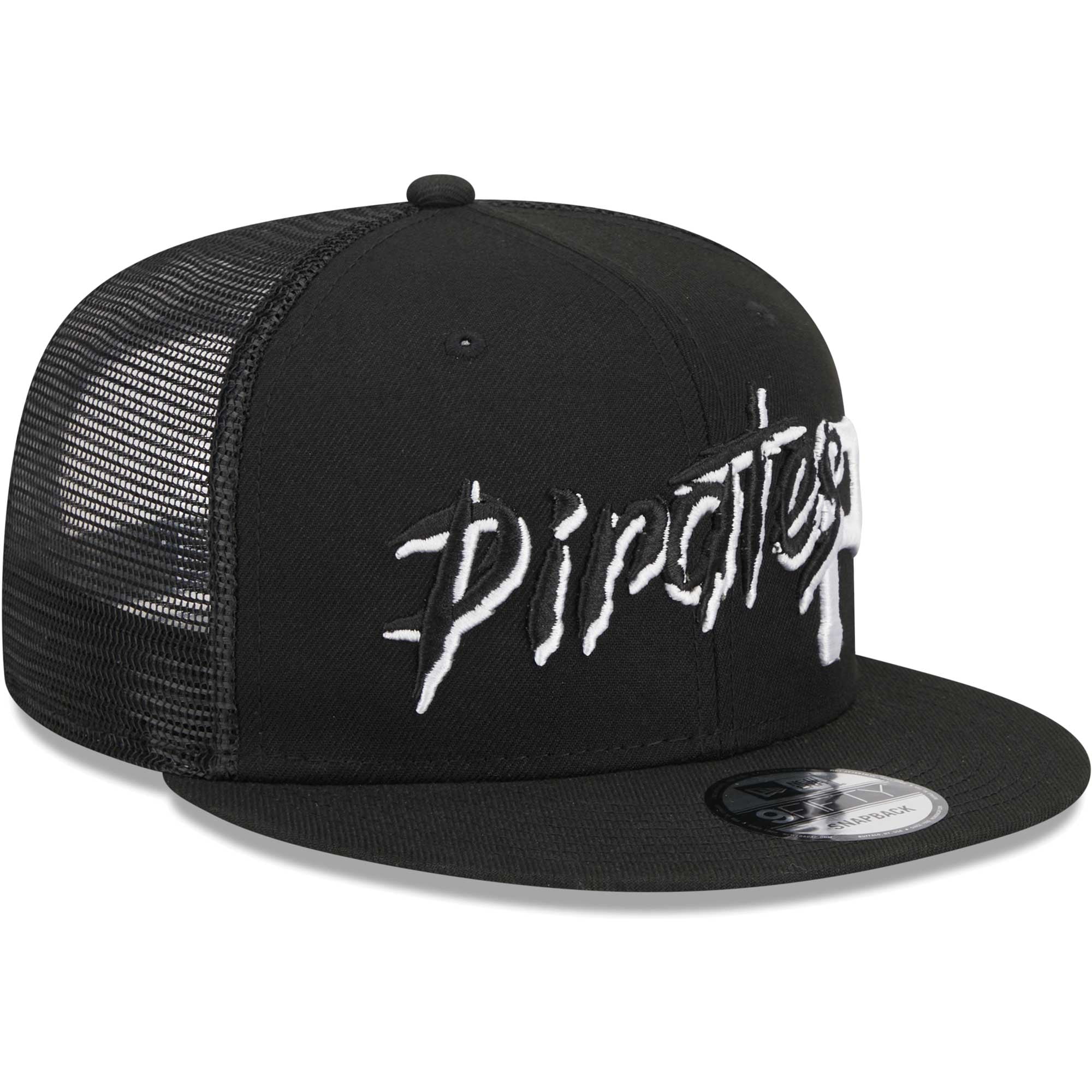 Men's New Era Black Pittsburgh Pirates Street Trucker 9FIFTY Snapback ...