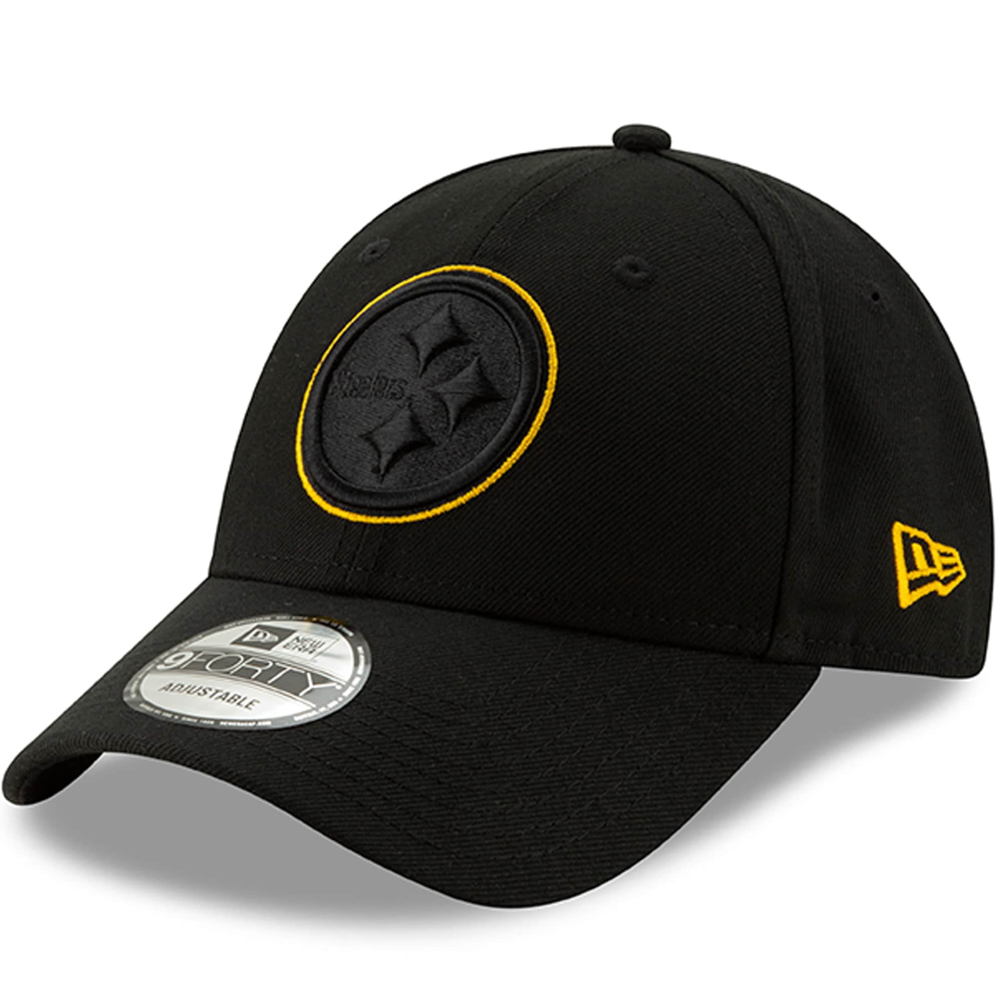 Men's New Era Black Pittsburgh Steelers Primary Logo Momentum 9FORTY ...